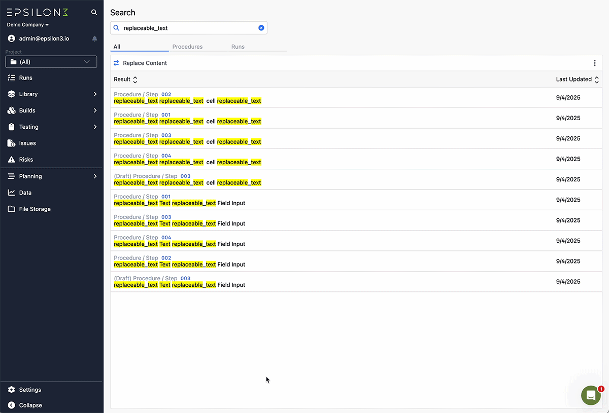 Epsilon3 - Epsilon3 Changelog #86 - Find and Replace, Saved Views, Customers, Product Catalog ...