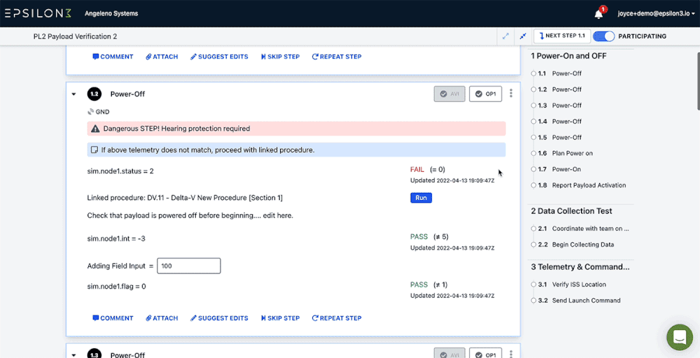 Epsilon3 - Epsilon3 Changelog #24: Table of Contents, Failed Steps ...