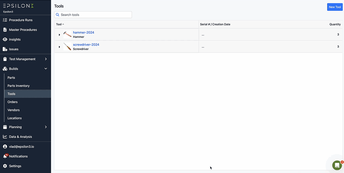 Epsilon3 - Epsilon3 Changelog #58: Tools, Strict Signoff Mode, Custom Inventory Fields, Plot ...