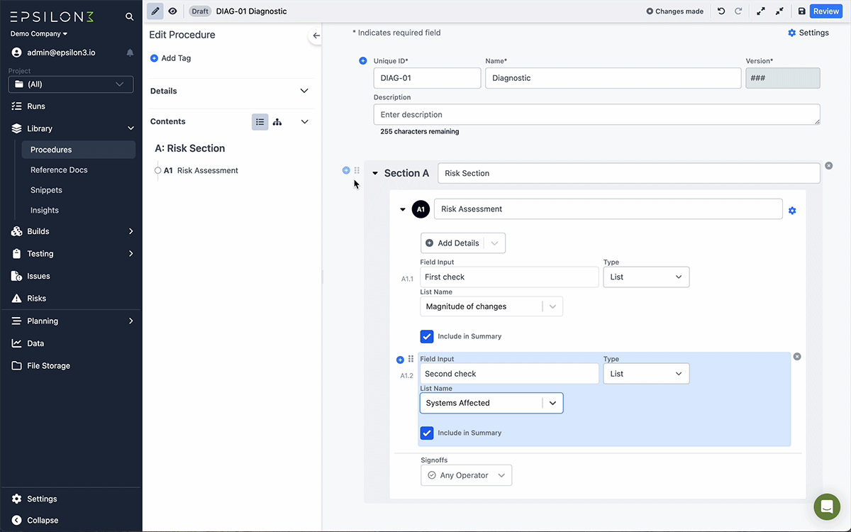 Epsilon3 - Epsilon3 Changelog #85 - Org Insights, Release Flow Settings ...