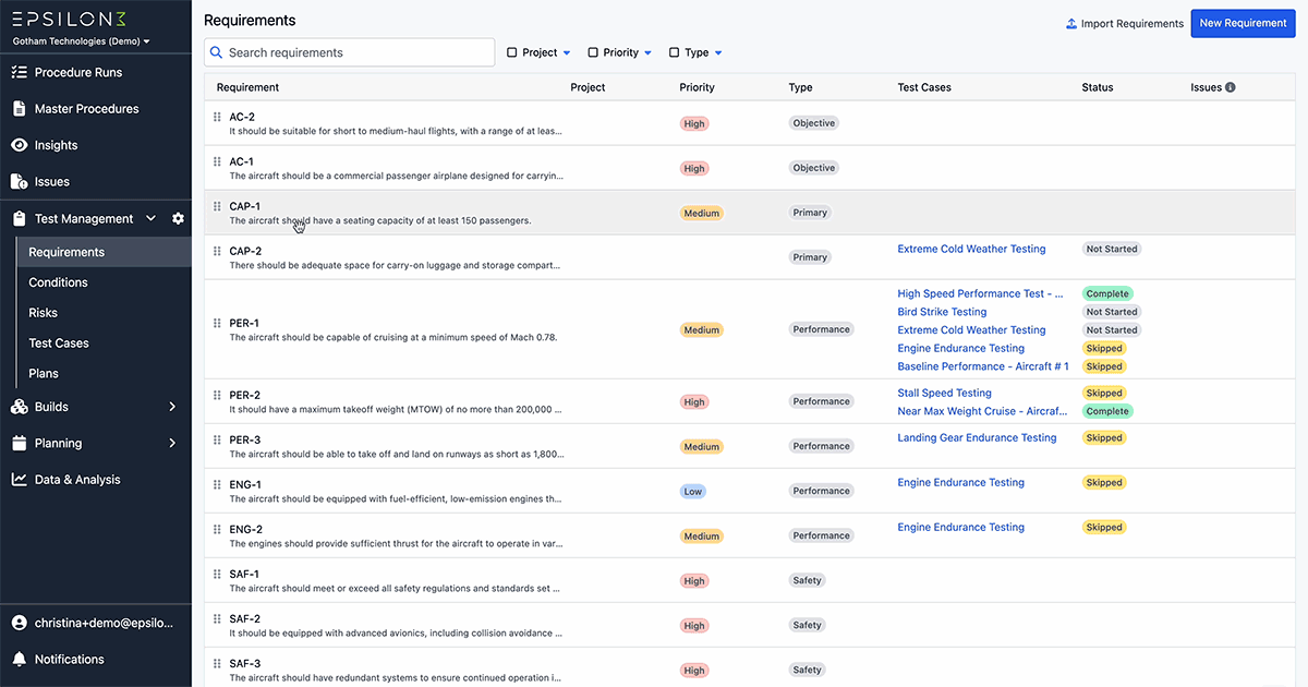 Epsilon3 - Flight Testing Software