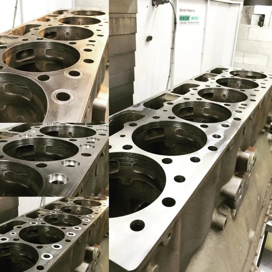 Seamless Repairs for Cat 3306 Blocks — HENSON & MURRAY ENGINE REBUILDERS.