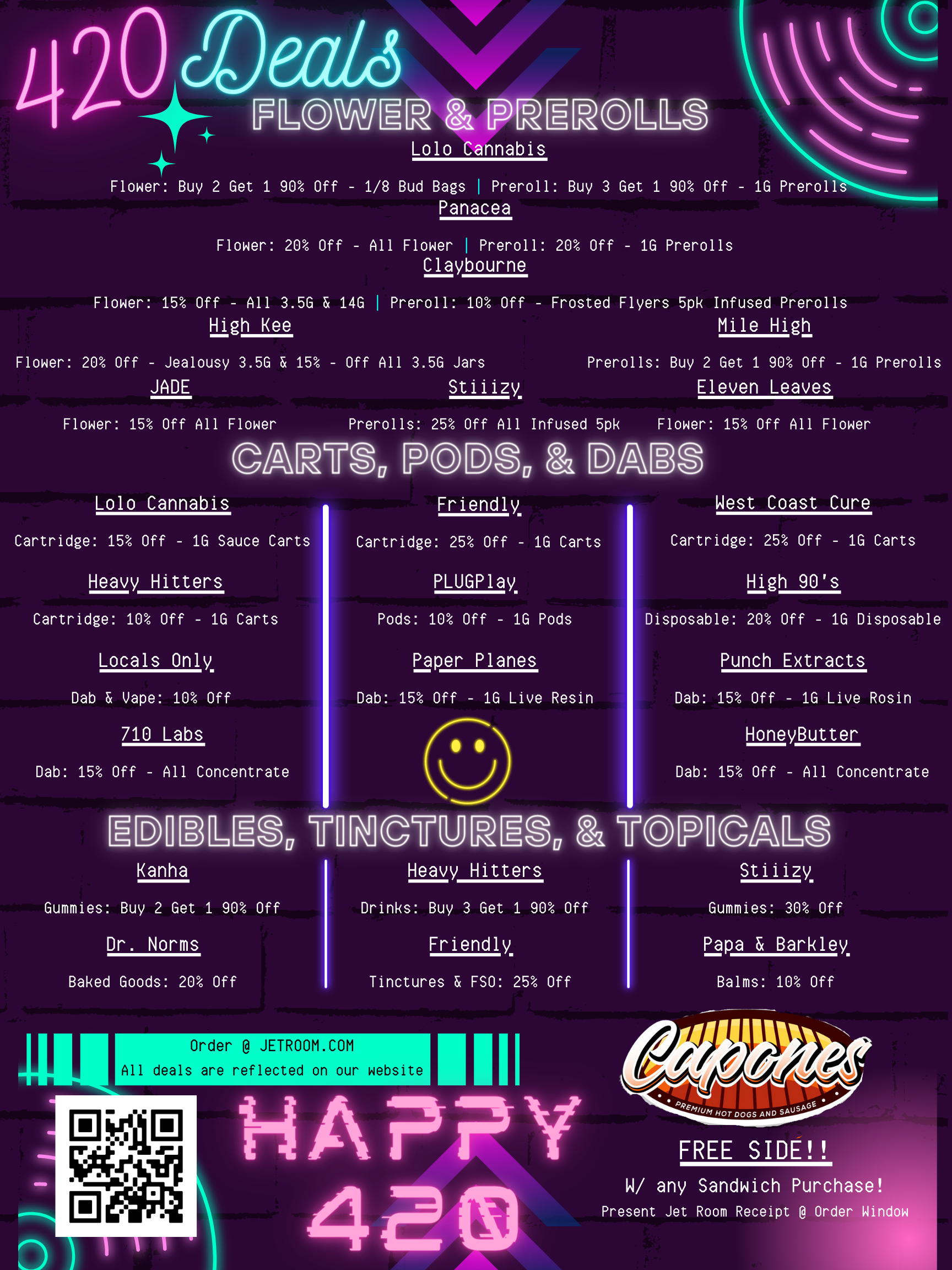 4/20 & 4/22 Deals — Jet Room