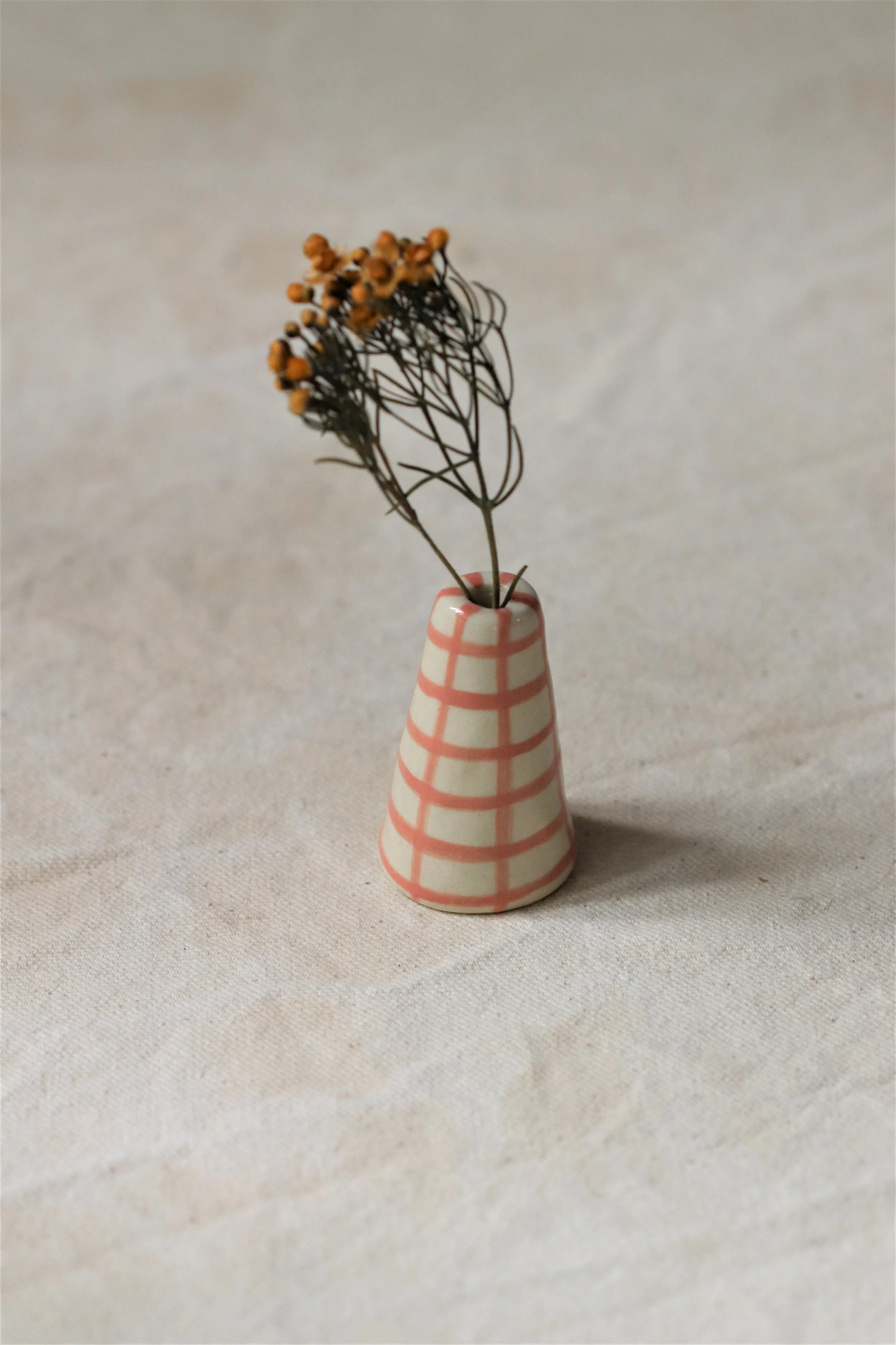 NEW! Small Dark Clay Stem Candlestick holder or vase (footed) — Melanie ...