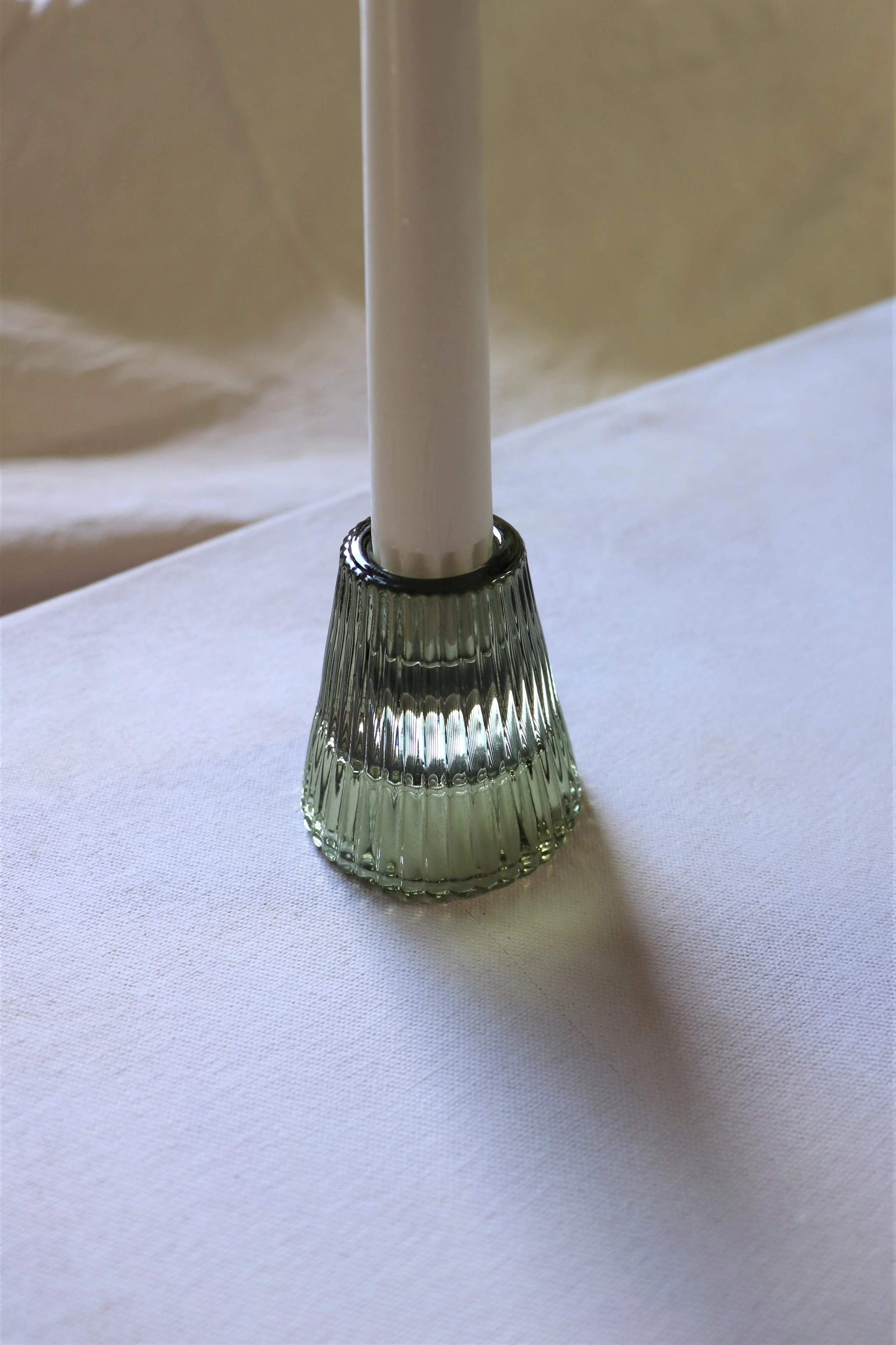 Fluted Eco Pillar Candle Fair Trade Non Toxic — Melanie Hardy Ceramics ...