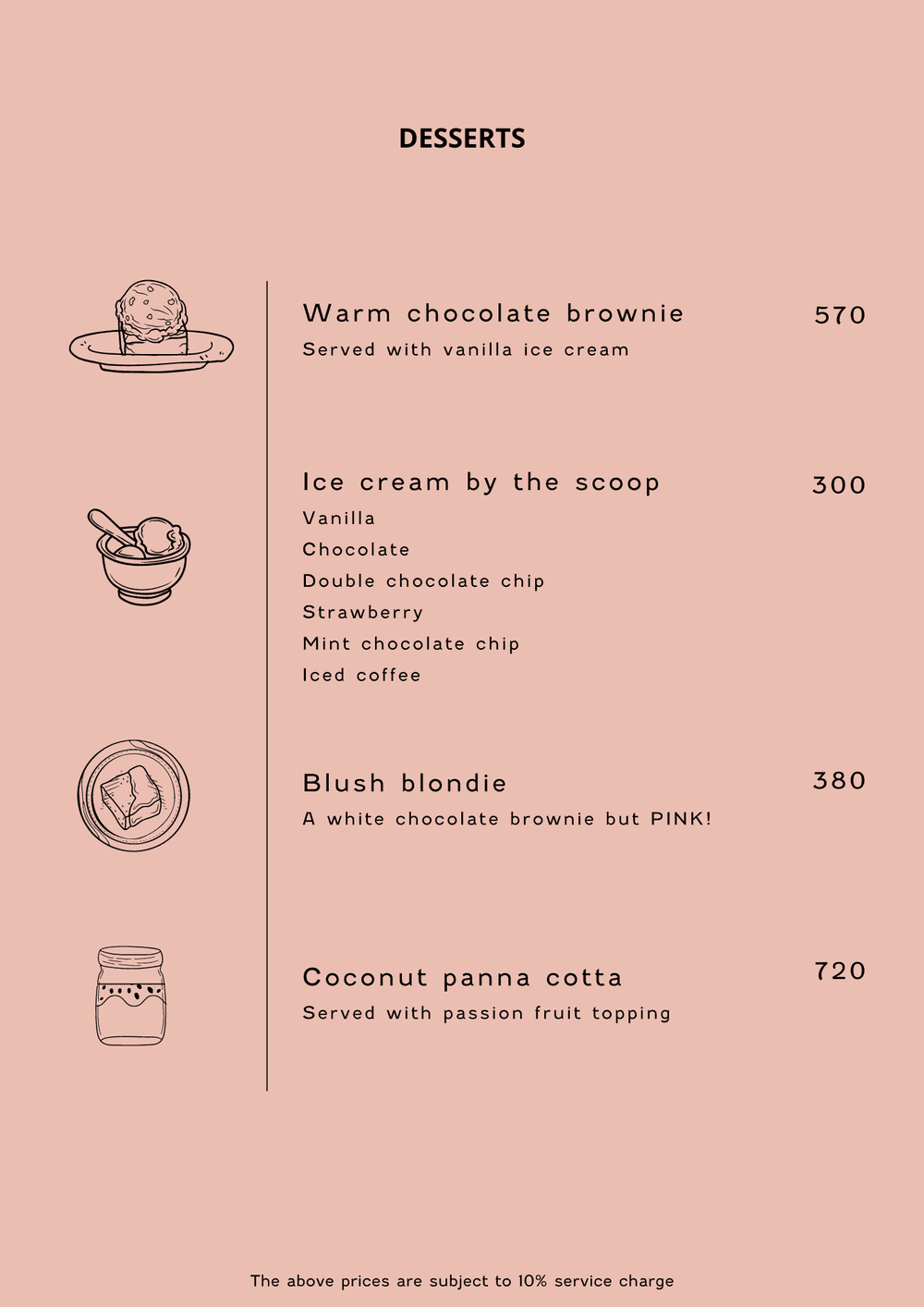 Menu — Pink Salt
