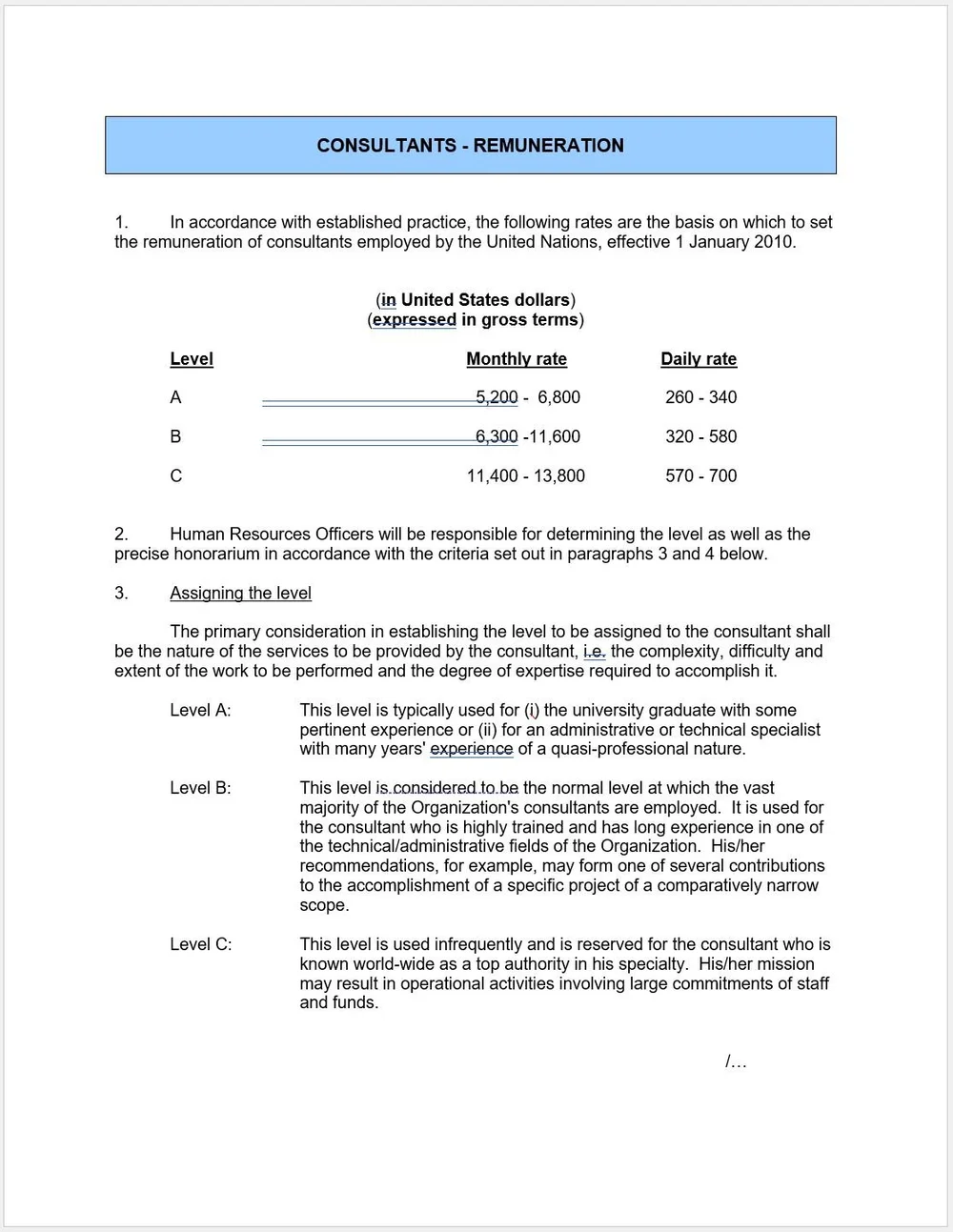 UN Salary Scale — Borderless Ambition