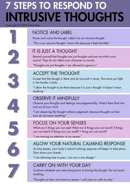 How To Respond To Intrusive Thoughts: A 7-Step Guide — Authentically Emily