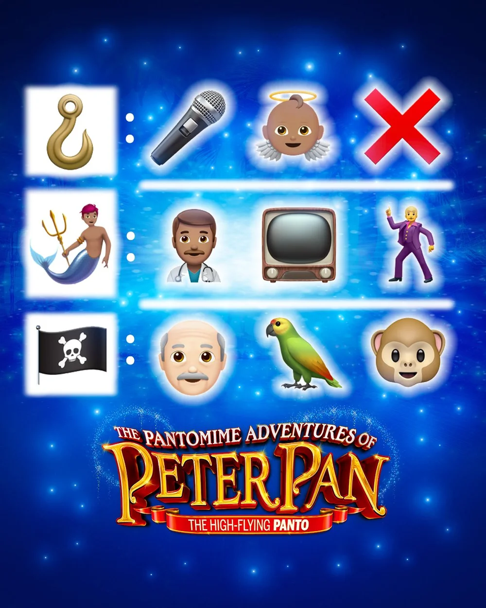 Design - Cast Reveal / Teaser Artwork — Crossroads Pantomimes