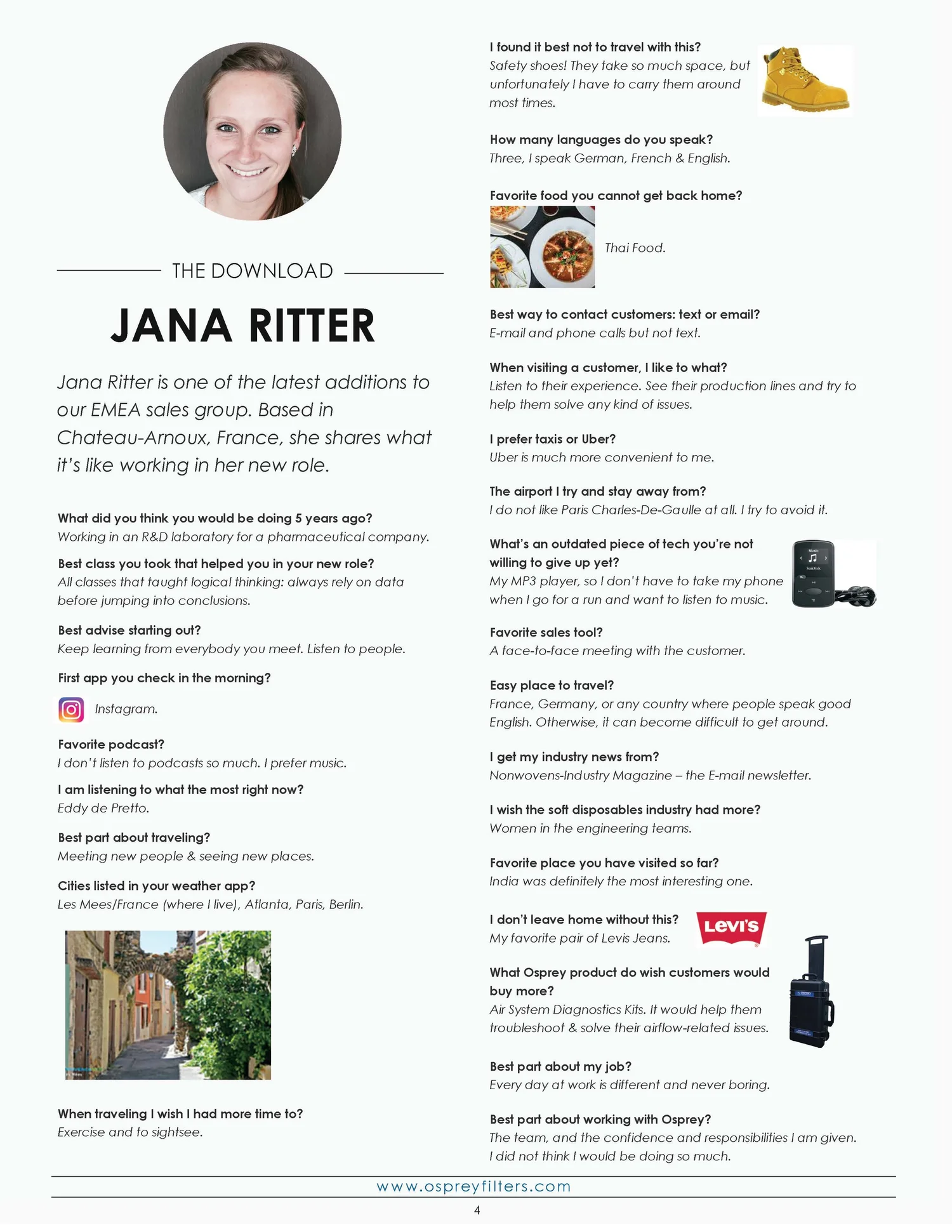 Jana Ritter — Osprey Corporation