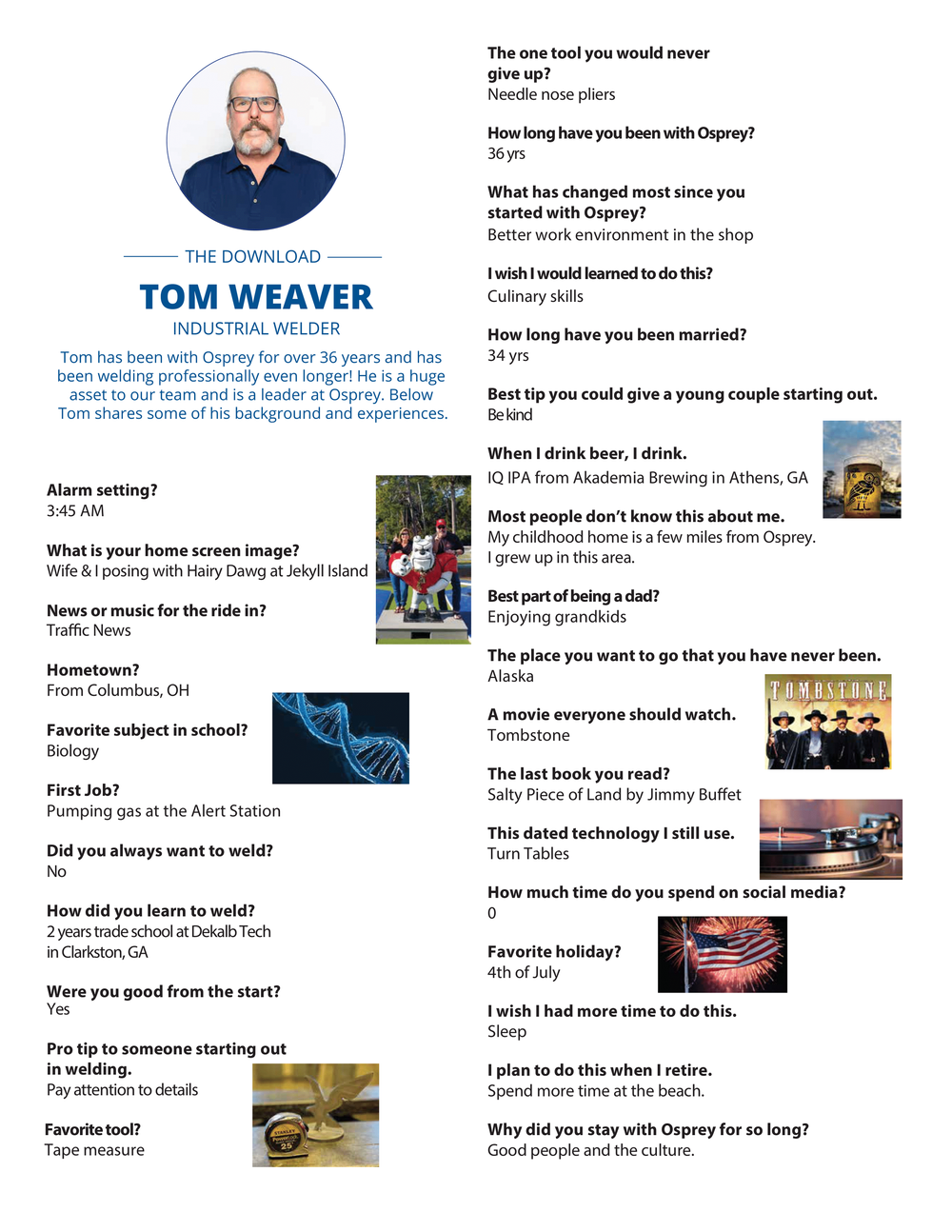 Tom Weaver — Osprey Corporation