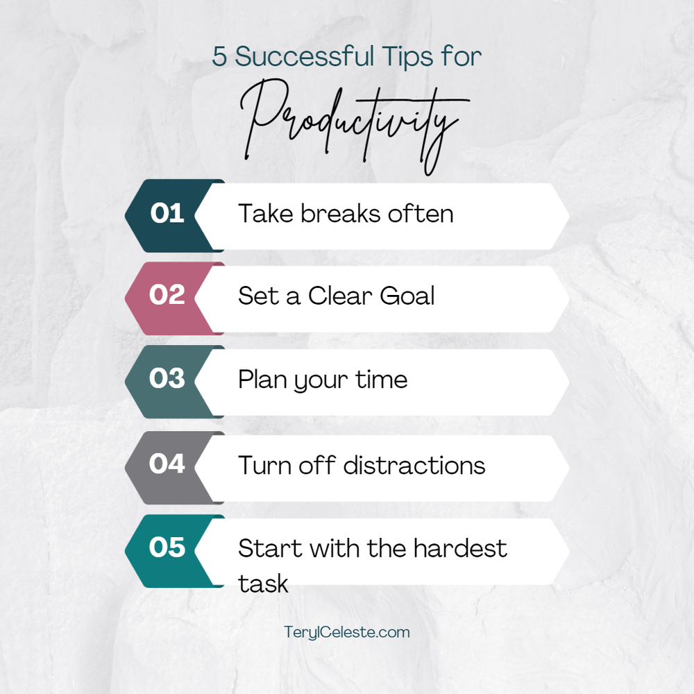 10 Ways to Increase Your Productivity as an Entrepreneur — Teryl Celeste