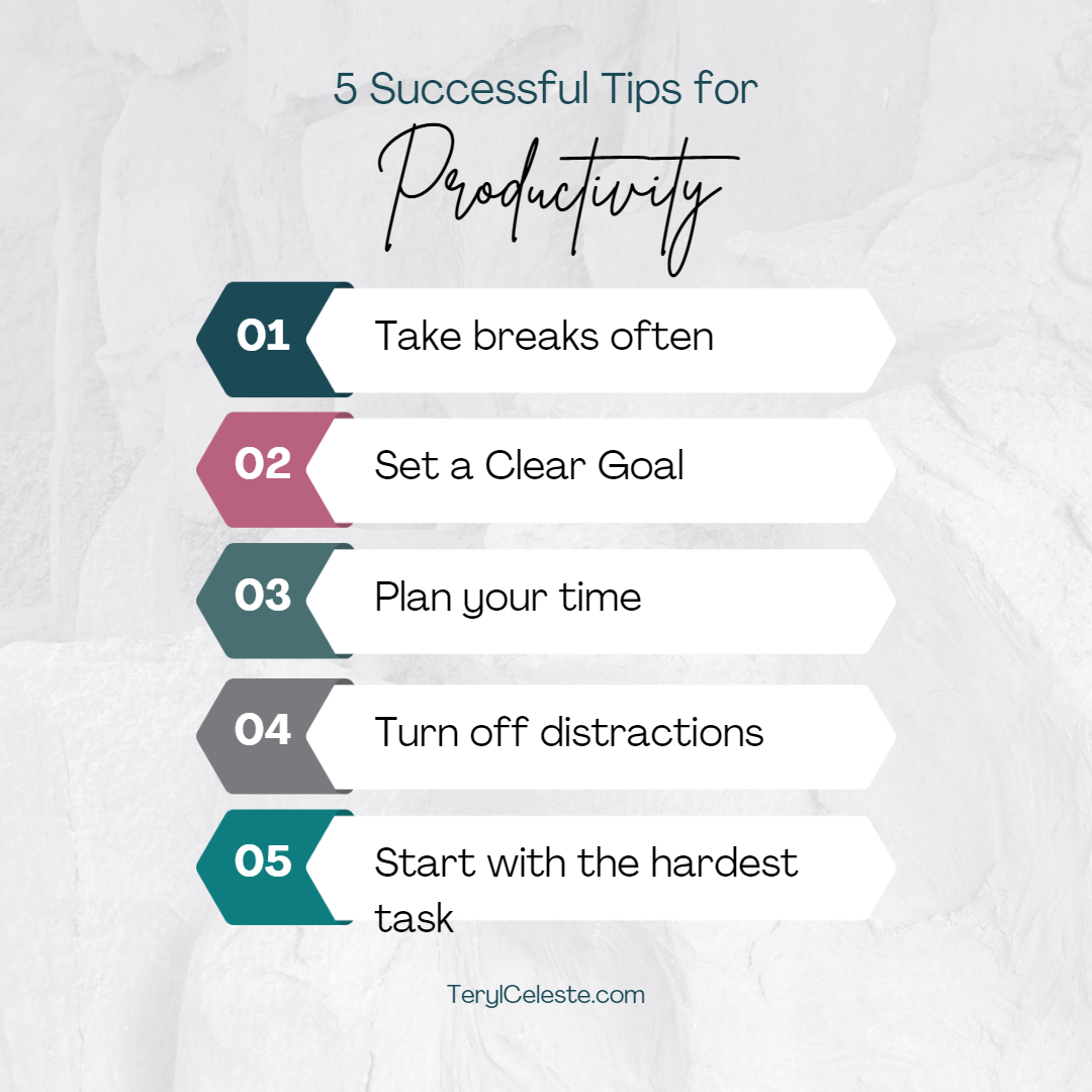 10 Ways to Increase Your Productivity as an Entrepreneur — Teryl Celeste