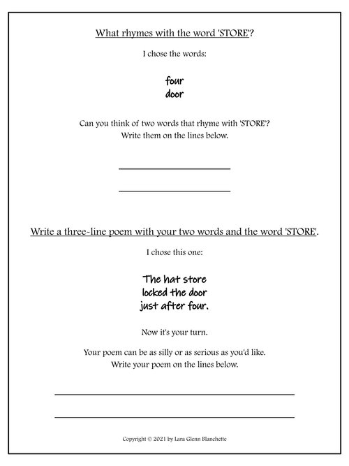 Free Rhyming Worksheets for Kids — Kids' Time to Rhyme