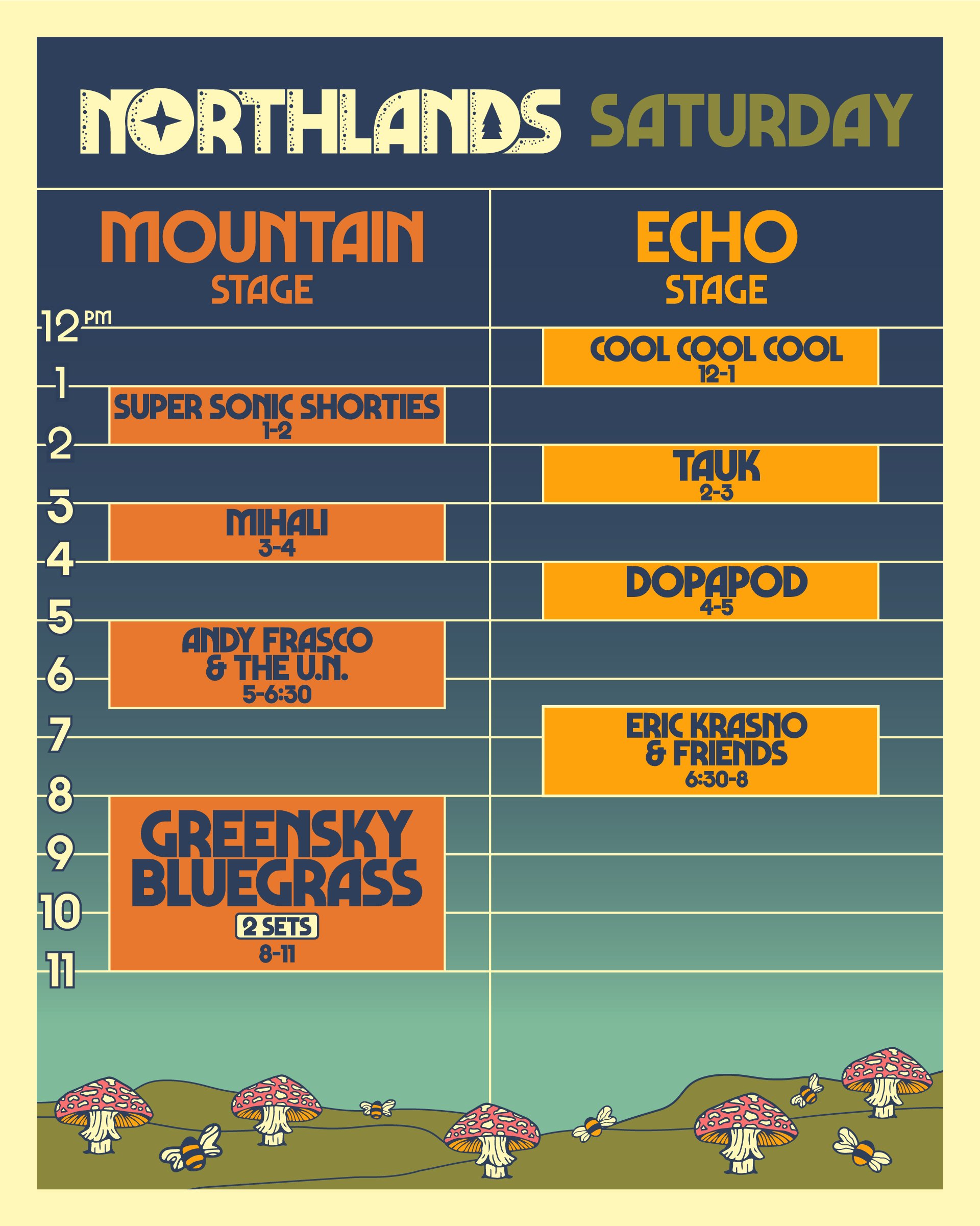 2024 Lineup & Schedule — Northlands Music & Arts Festival