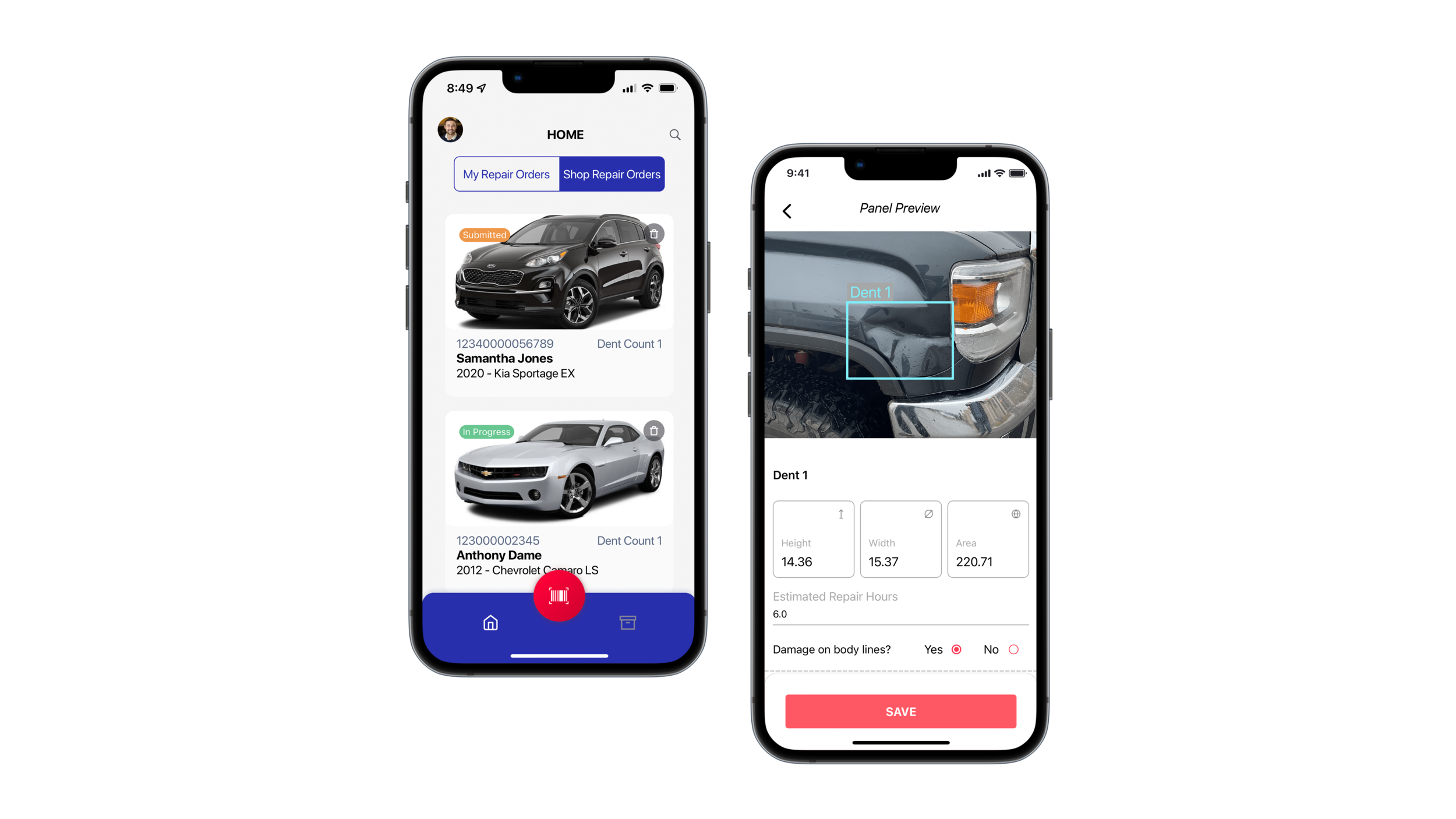 Features — Dents.co - AI/ML Assisted Auto Body Repair Software