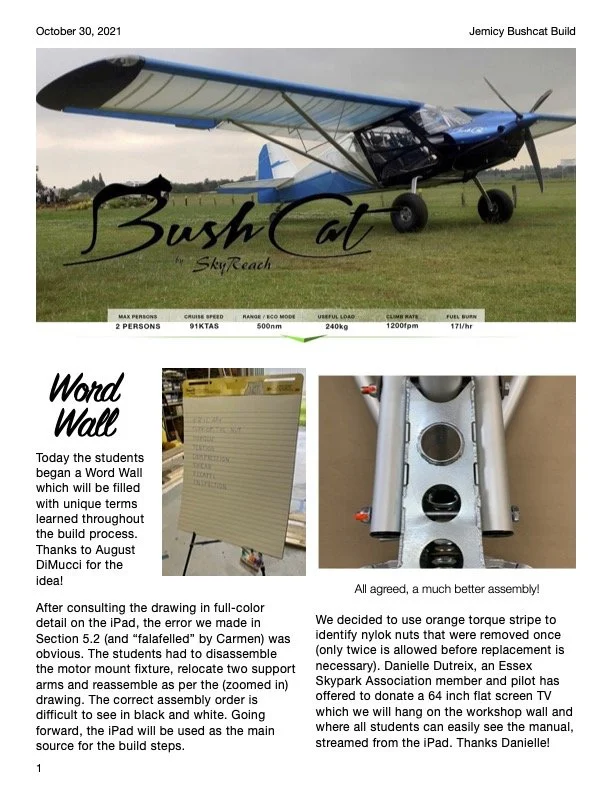 Weekly Debriefs — Bushcat Build - GAJeff