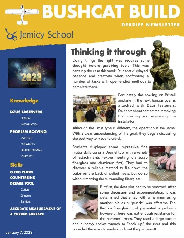 Weekly Debriefs — Bushcat Build - GAJeff