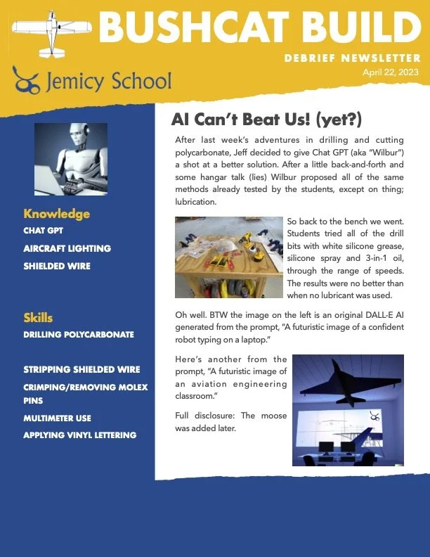 Weekly Debriefs — Bushcat Build - GAJeff