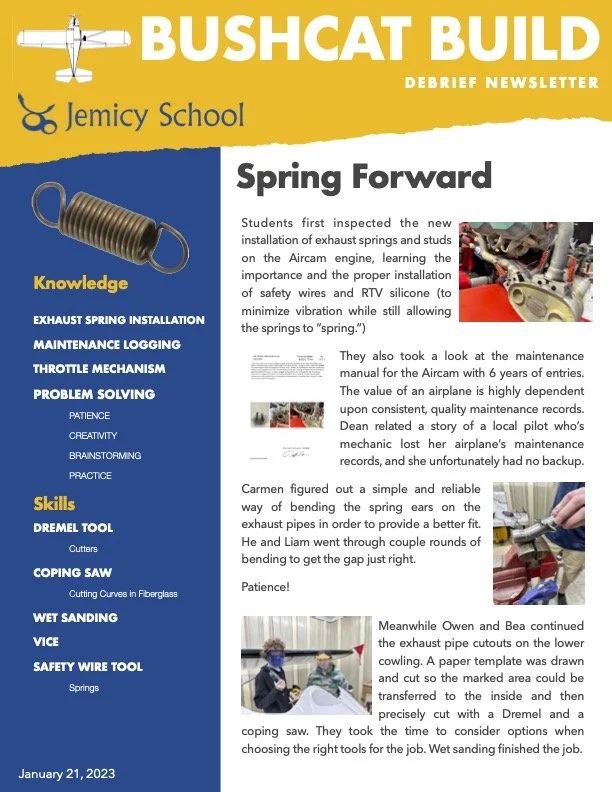 Weekly Debriefs — Bushcat Build - GAJeff