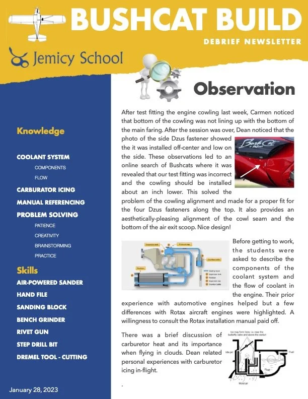 Weekly Debriefs — Bushcat Build - GAJeff