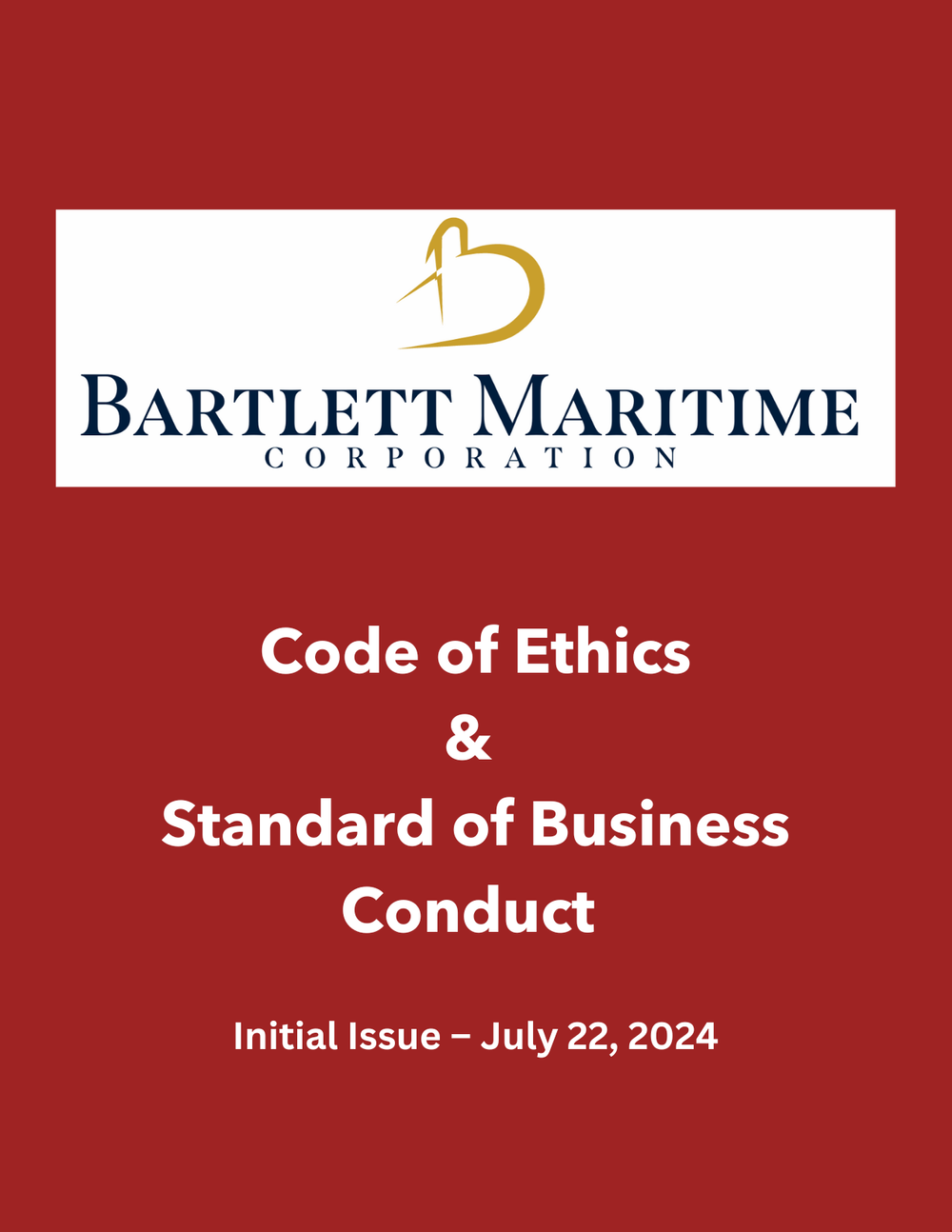 Bartlett Maritime Corporation's Code of Ethics — Bartlett Maritime ...