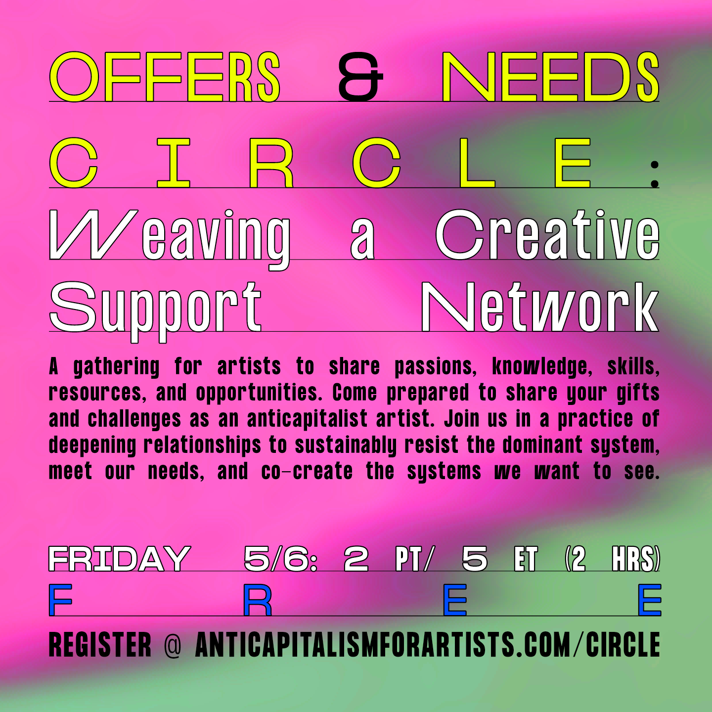 Offers & Needs Circle: Weaving a Creative Support Network ...