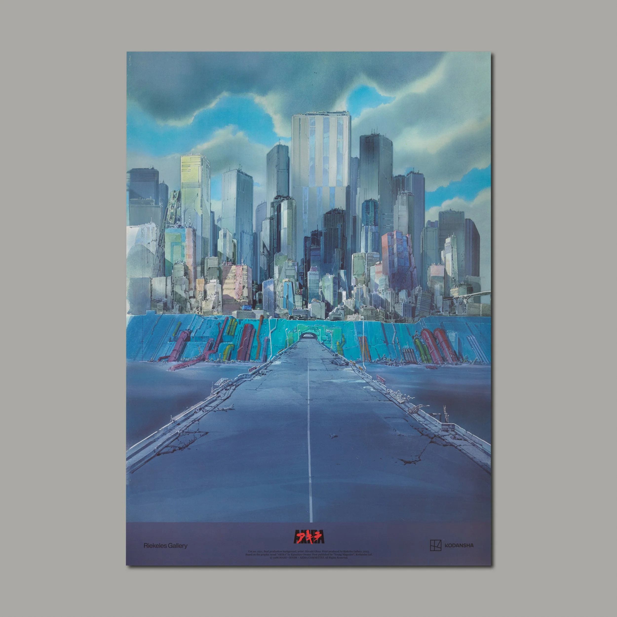 AKIRA poster, wallpaper of background art — Riekeles Gallery