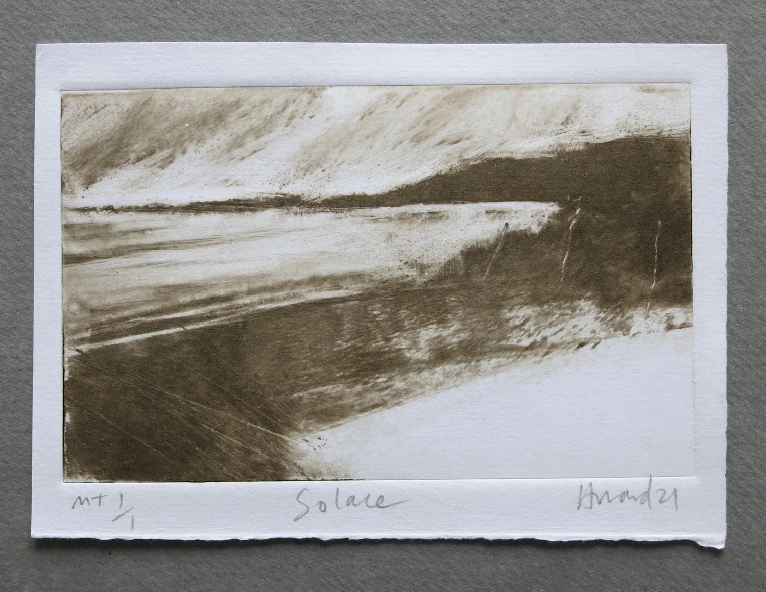 Landscape monotype prints — Helen Ward
