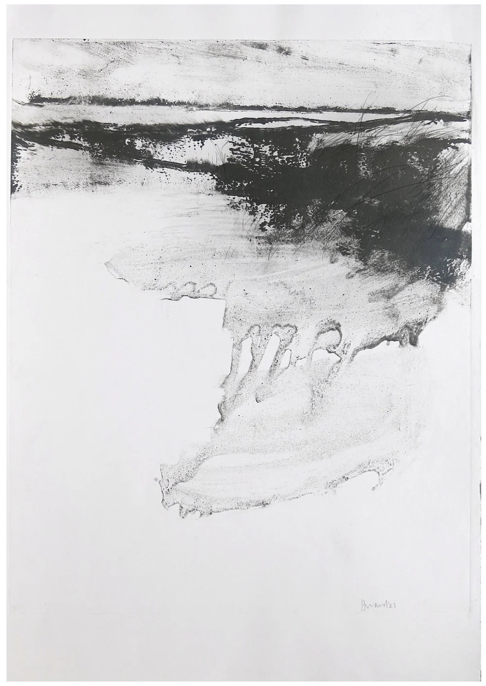 Landscape monotype prints — Helen Ward