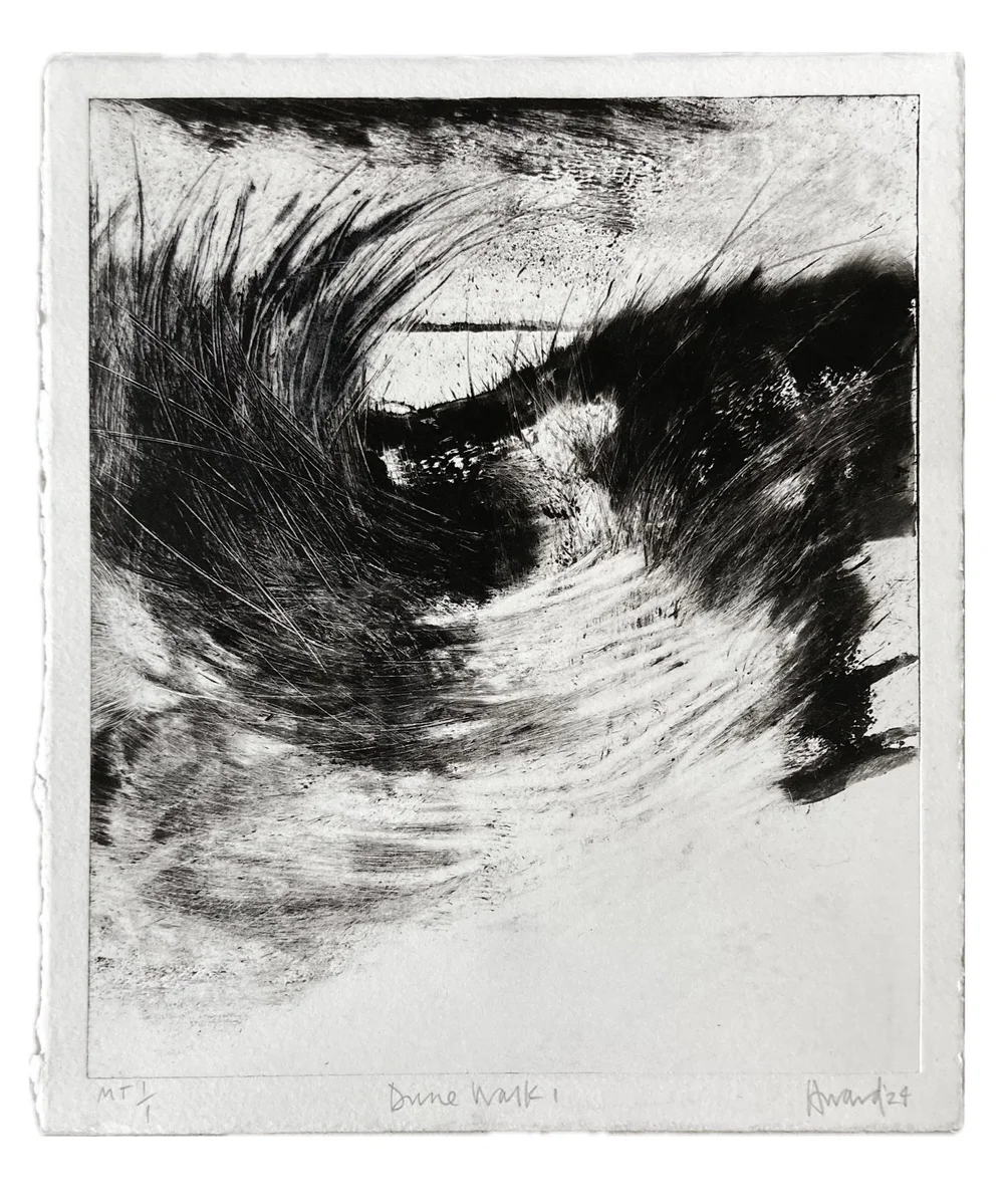 Landscape monotype prints — Helen Ward
