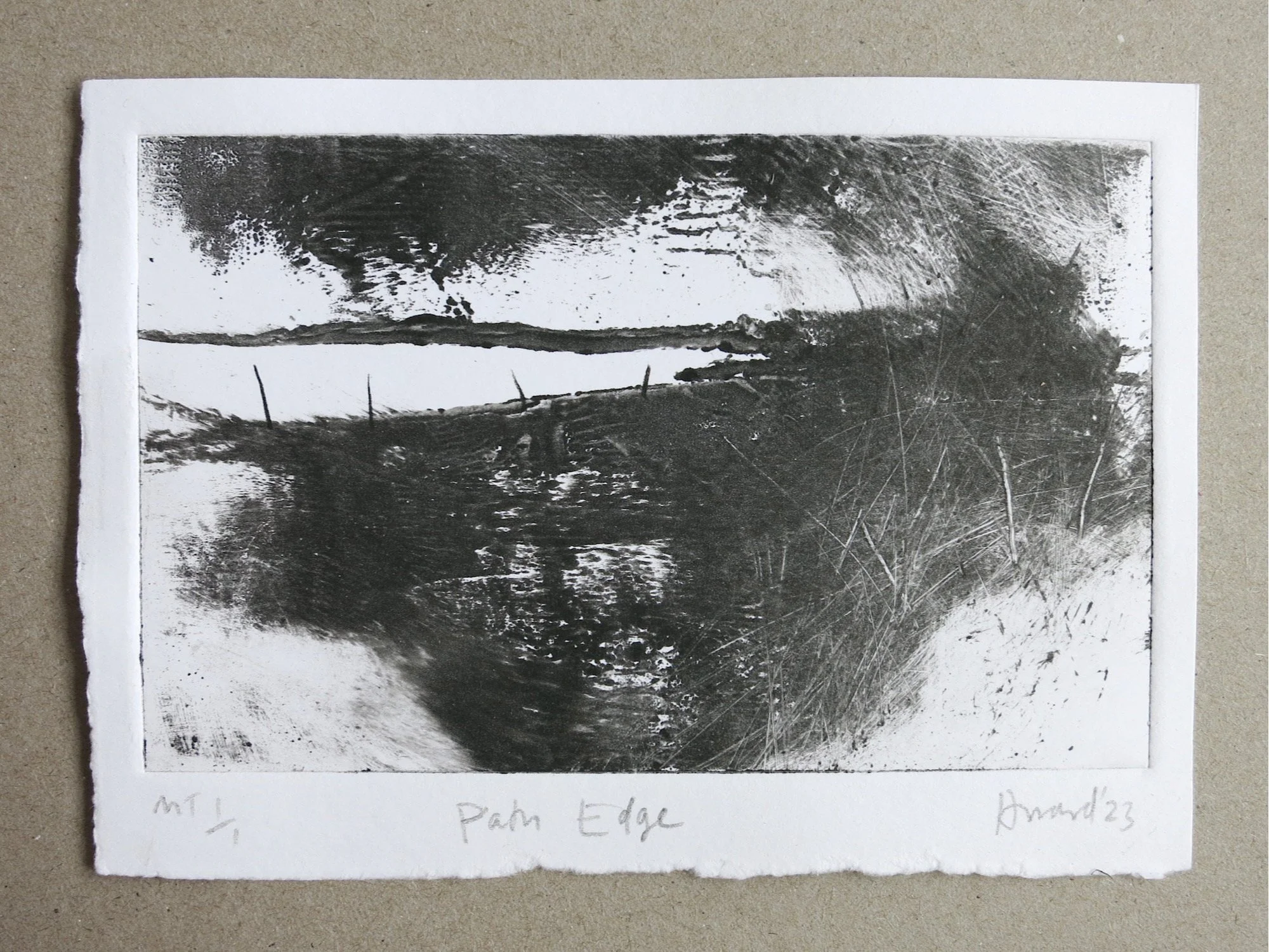 Landscape monotype prints — Helen Ward