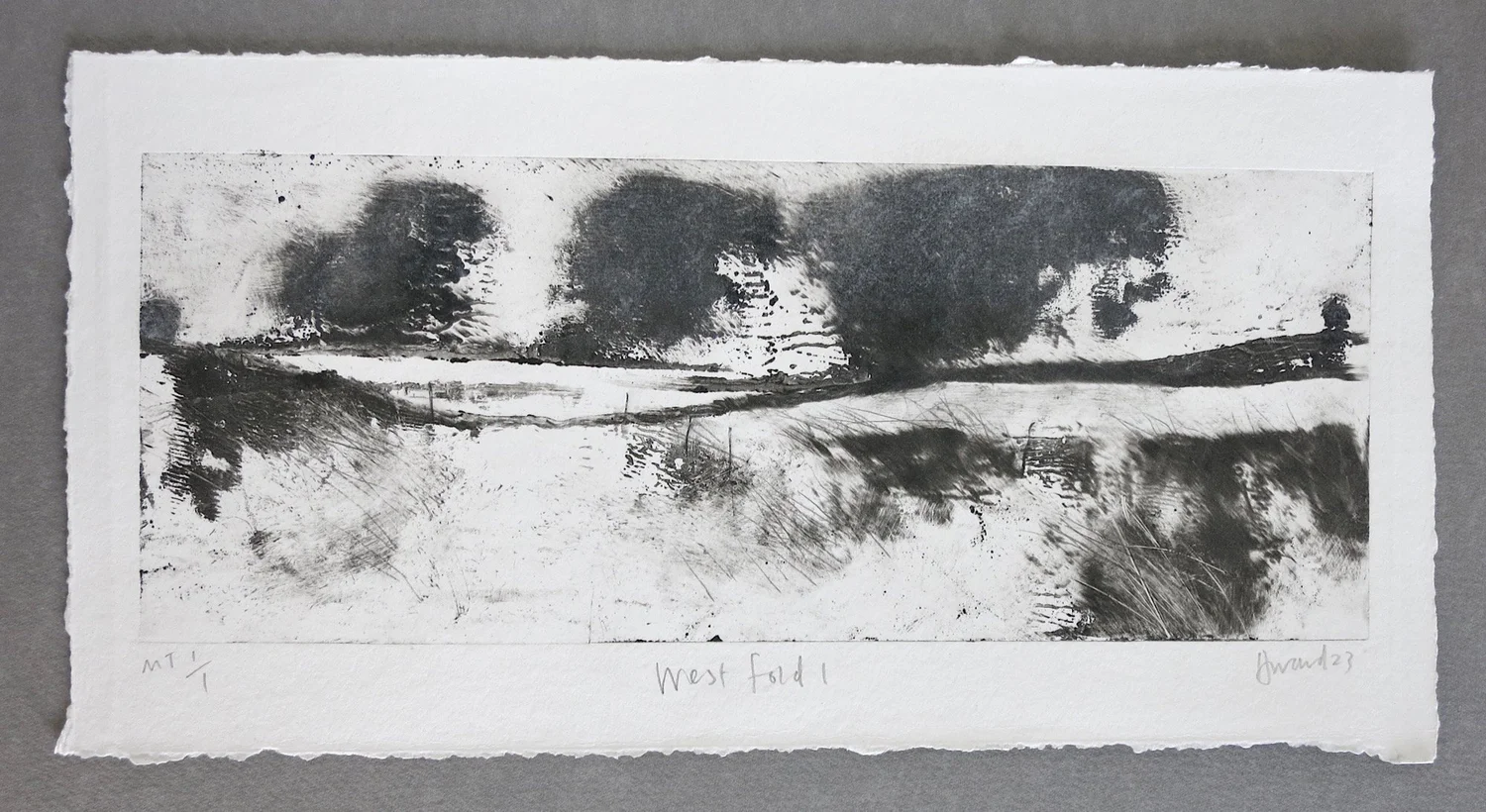 Landscape monotype prints — Helen Ward