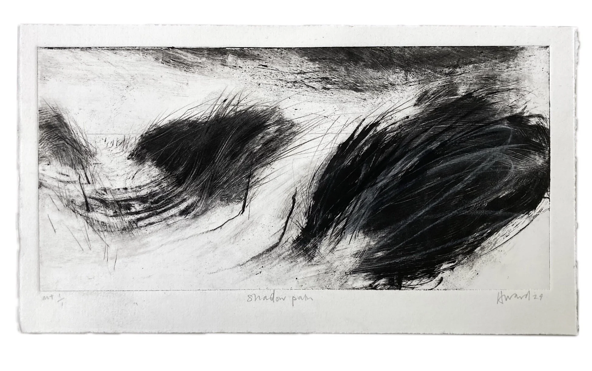 Landscape monotype prints — Helen Ward