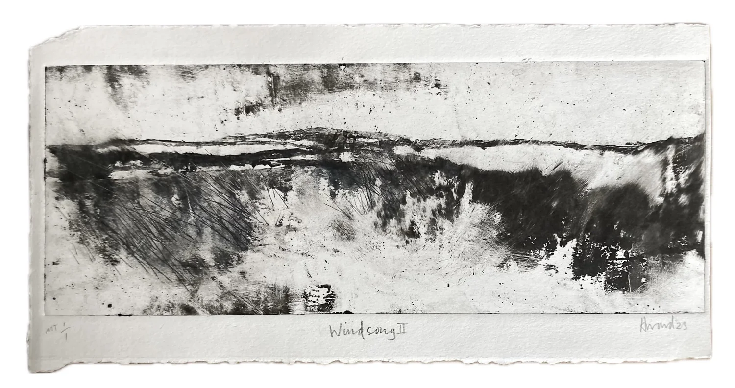 Landscape monotype prints — Helen Ward