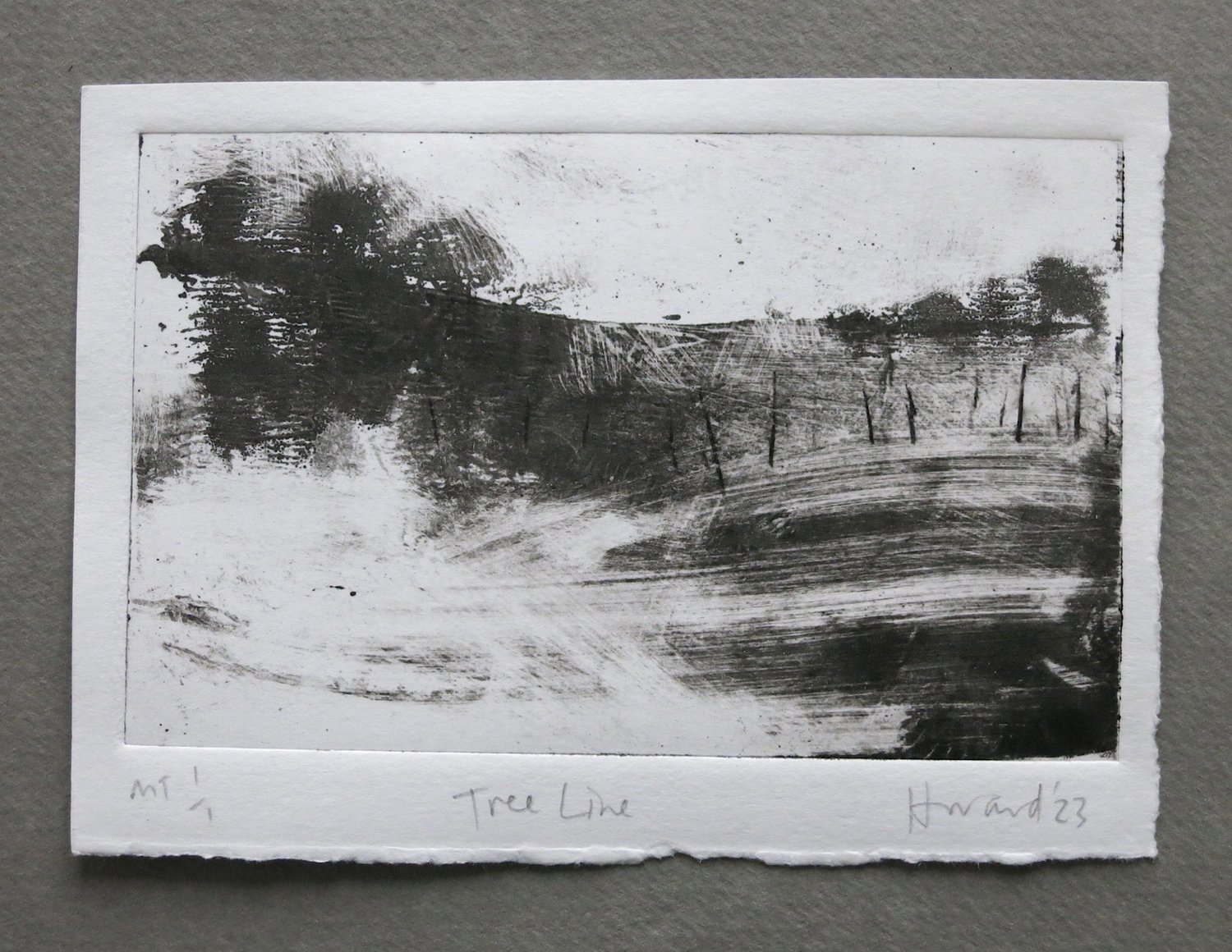 Landscape monotype prints — Helen Ward