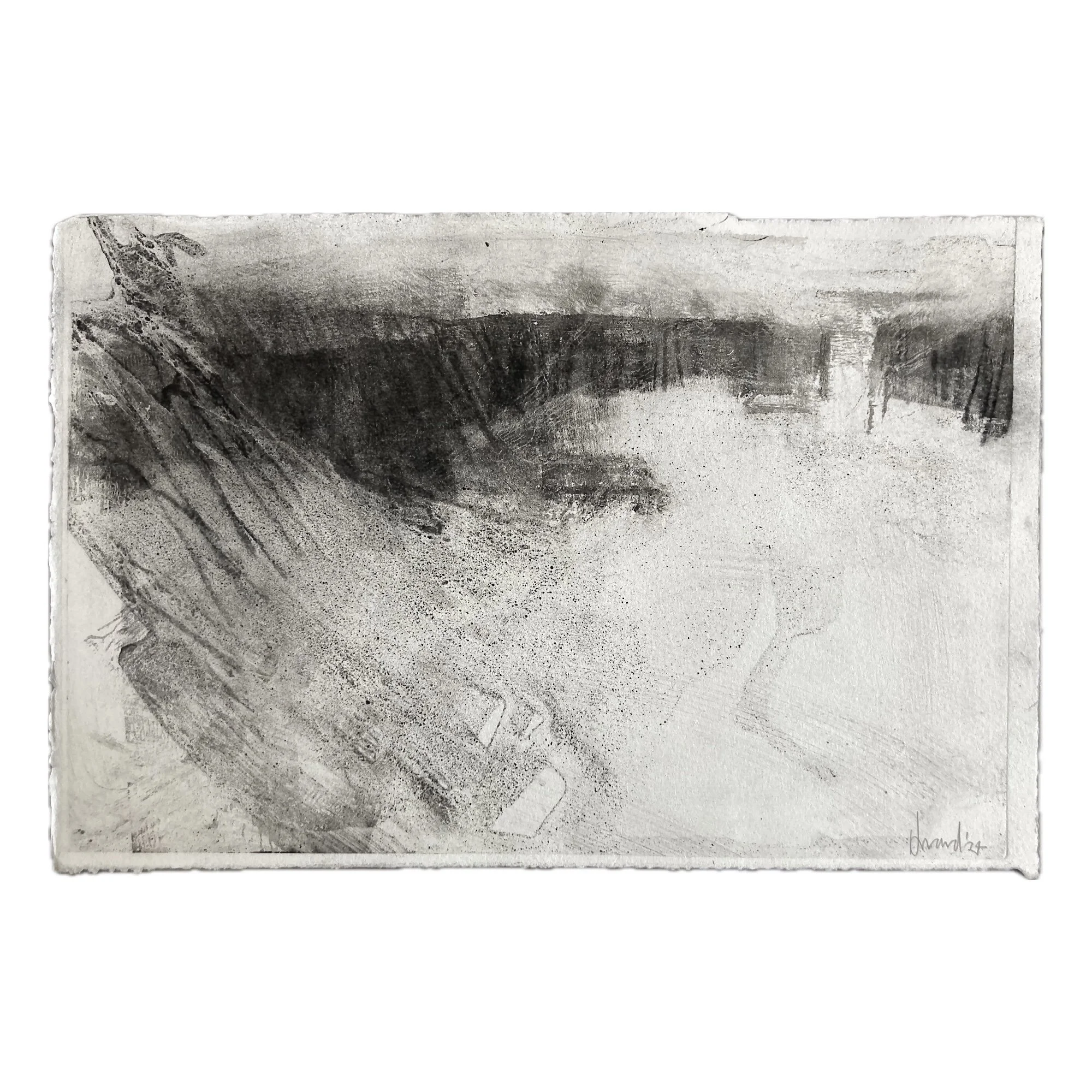 Landscape monotype prints — Helen Ward