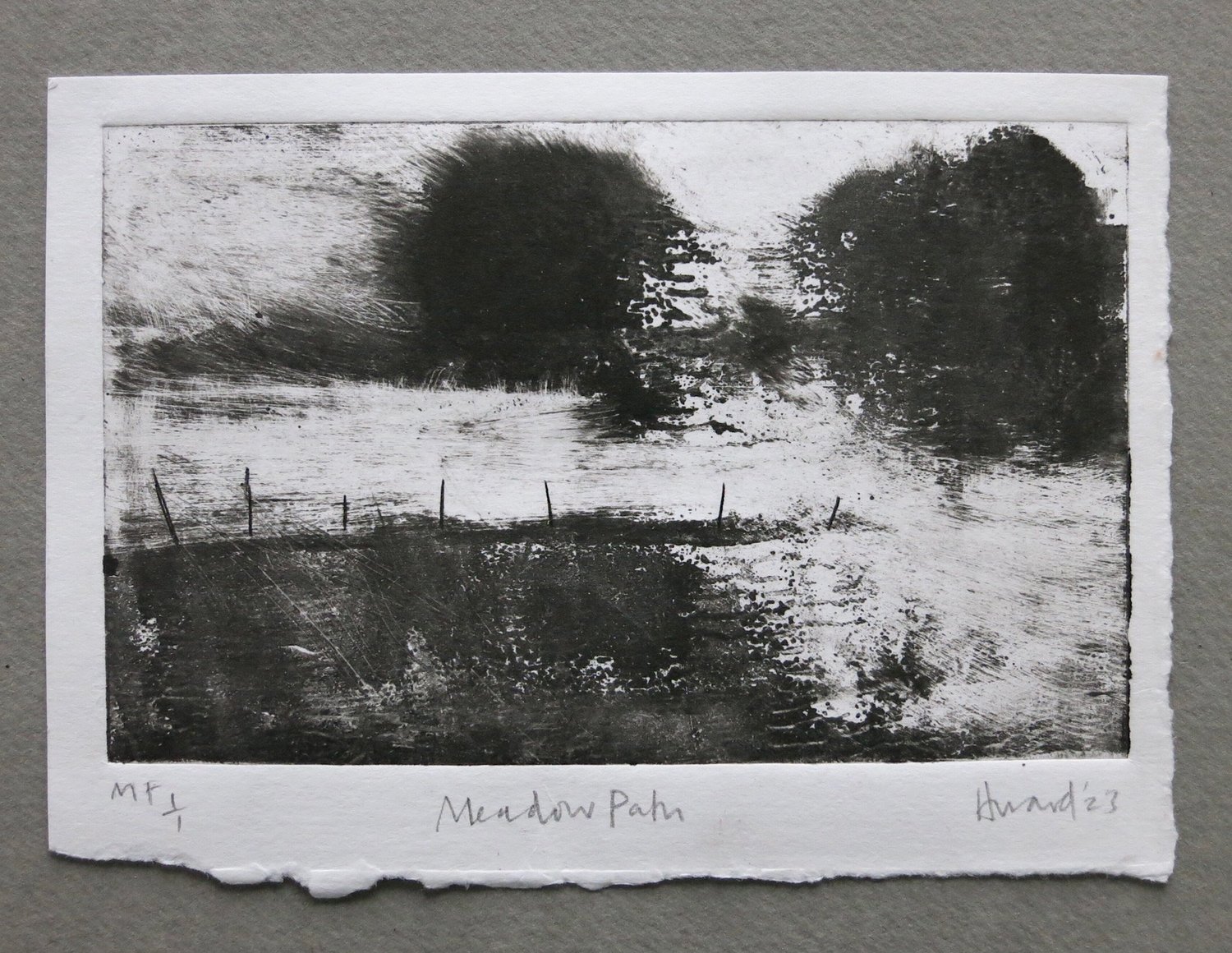 Landscape monotype prints — Helen Ward