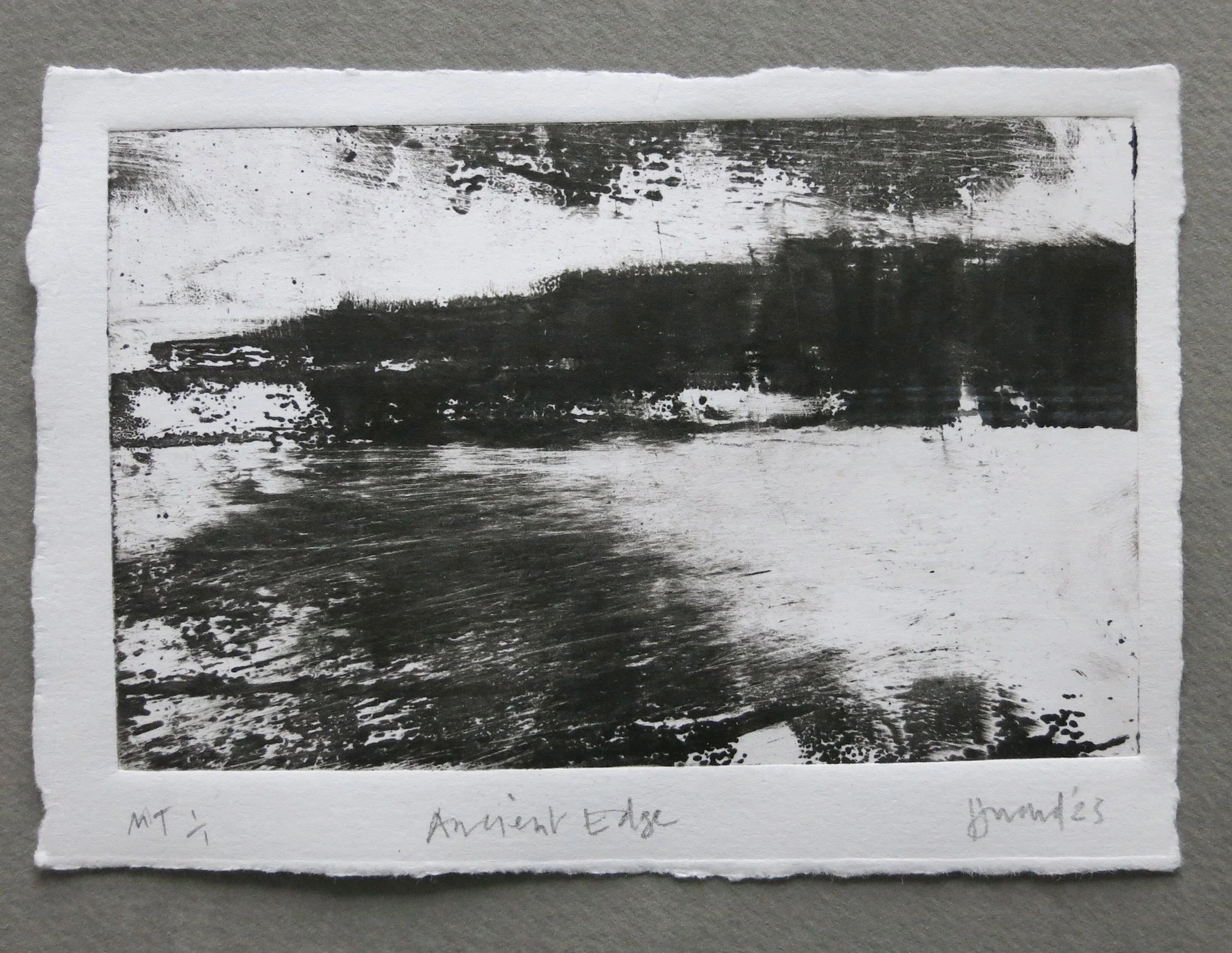 Landscape monotype prints — Helen Ward