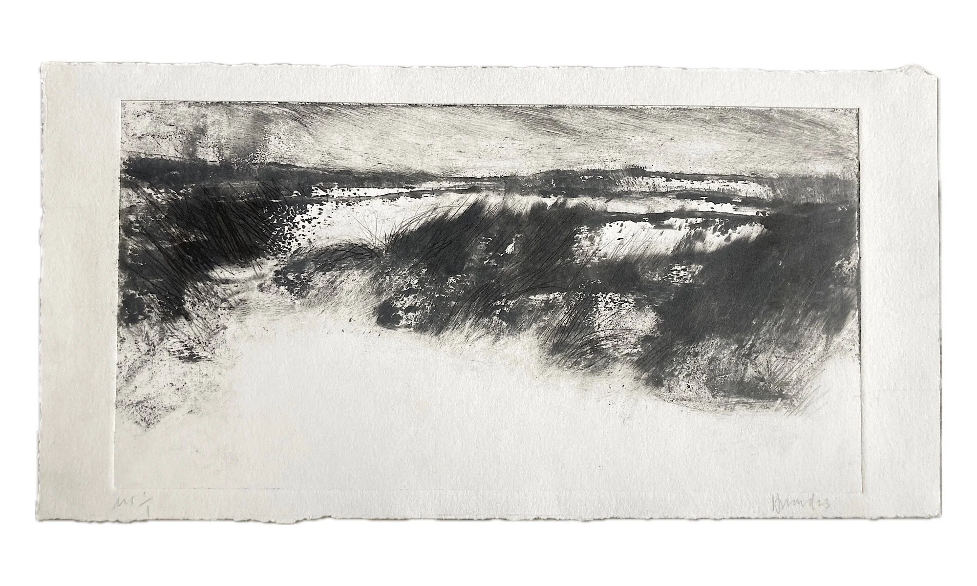 Landscape monotype prints — Helen Ward