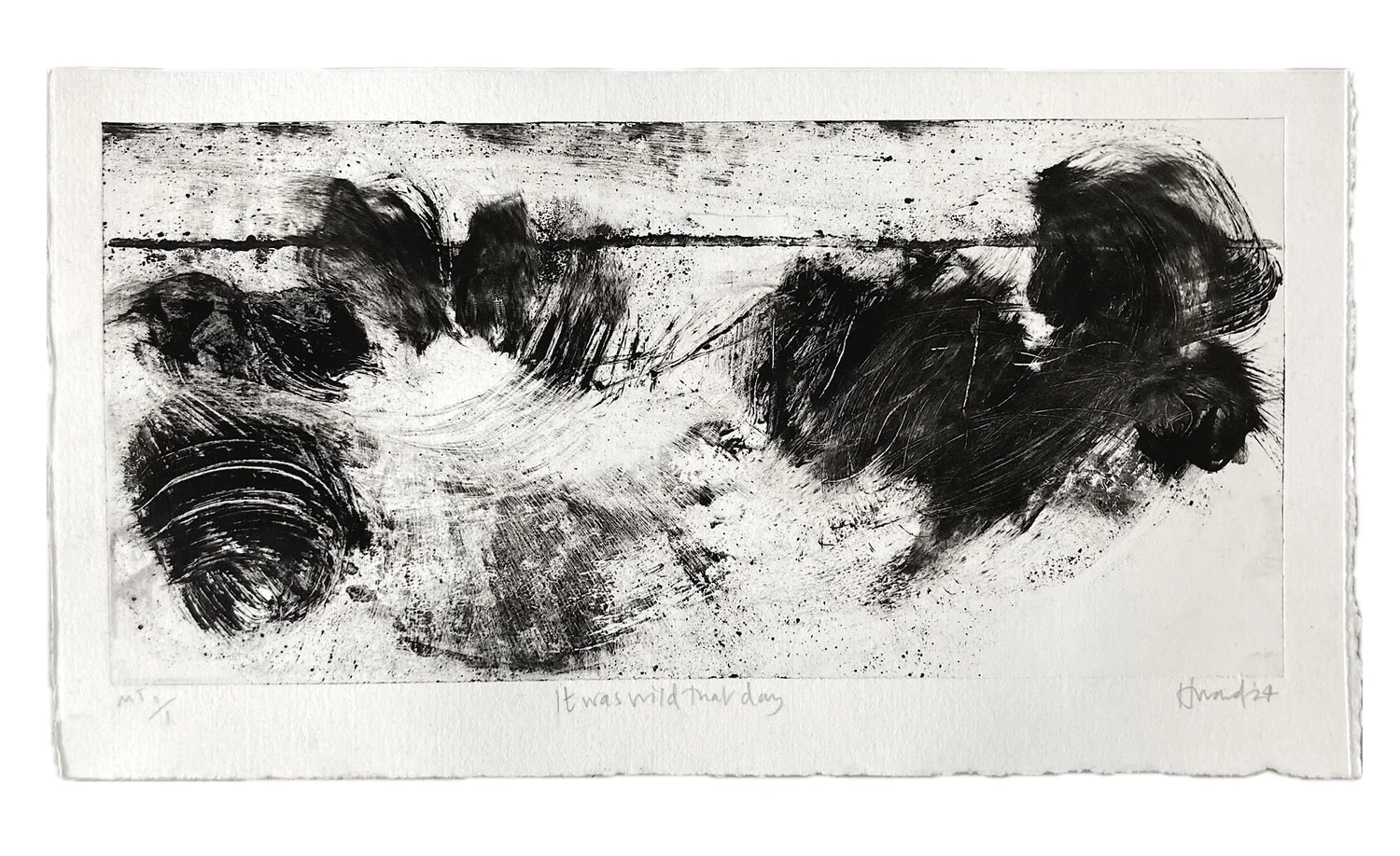 Landscape monotype prints — Helen Ward