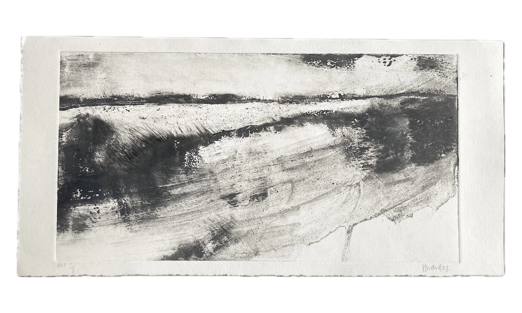 Landscape monotype prints — Helen Ward