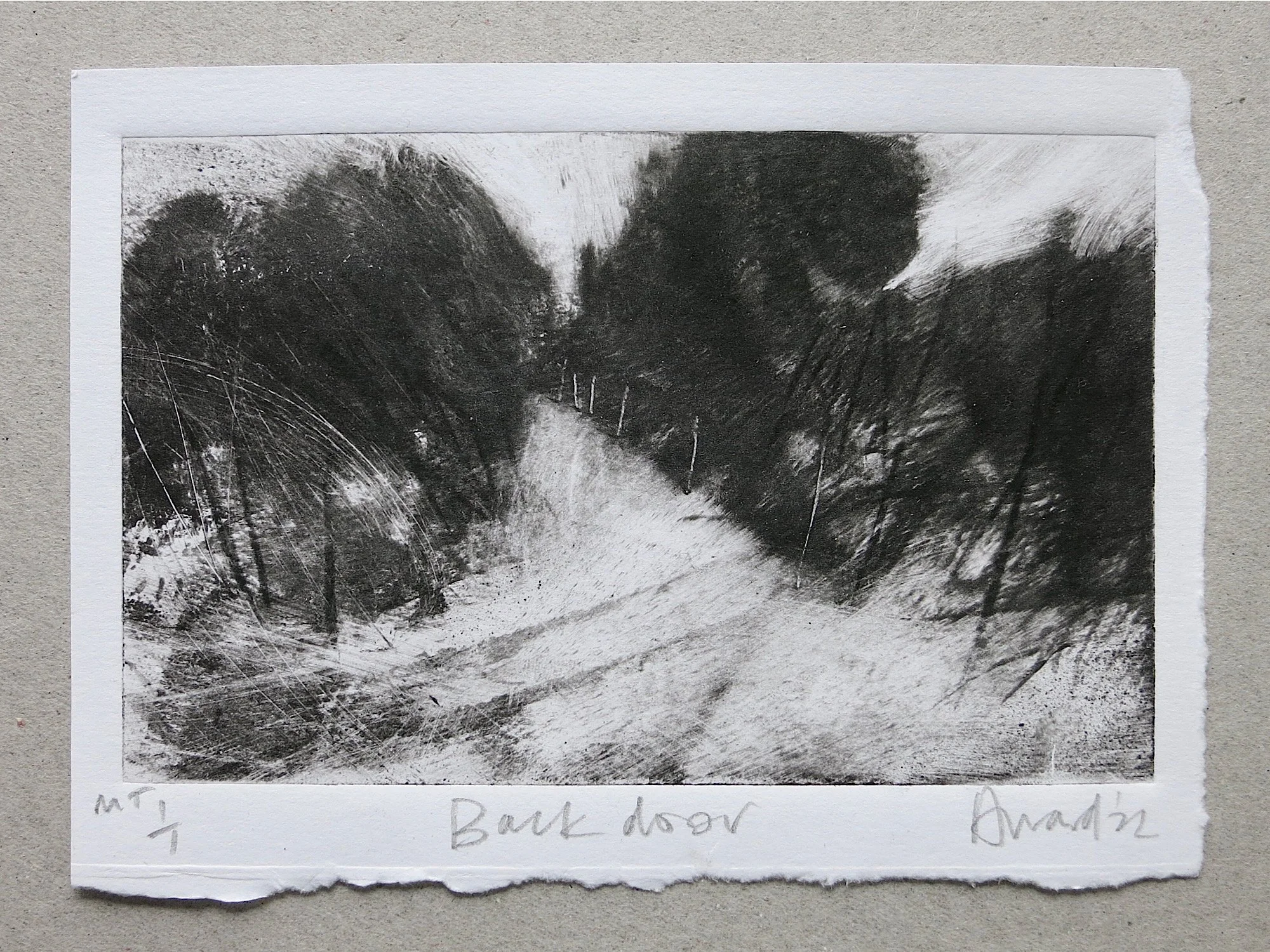 Landscape monotype prints — Helen Ward