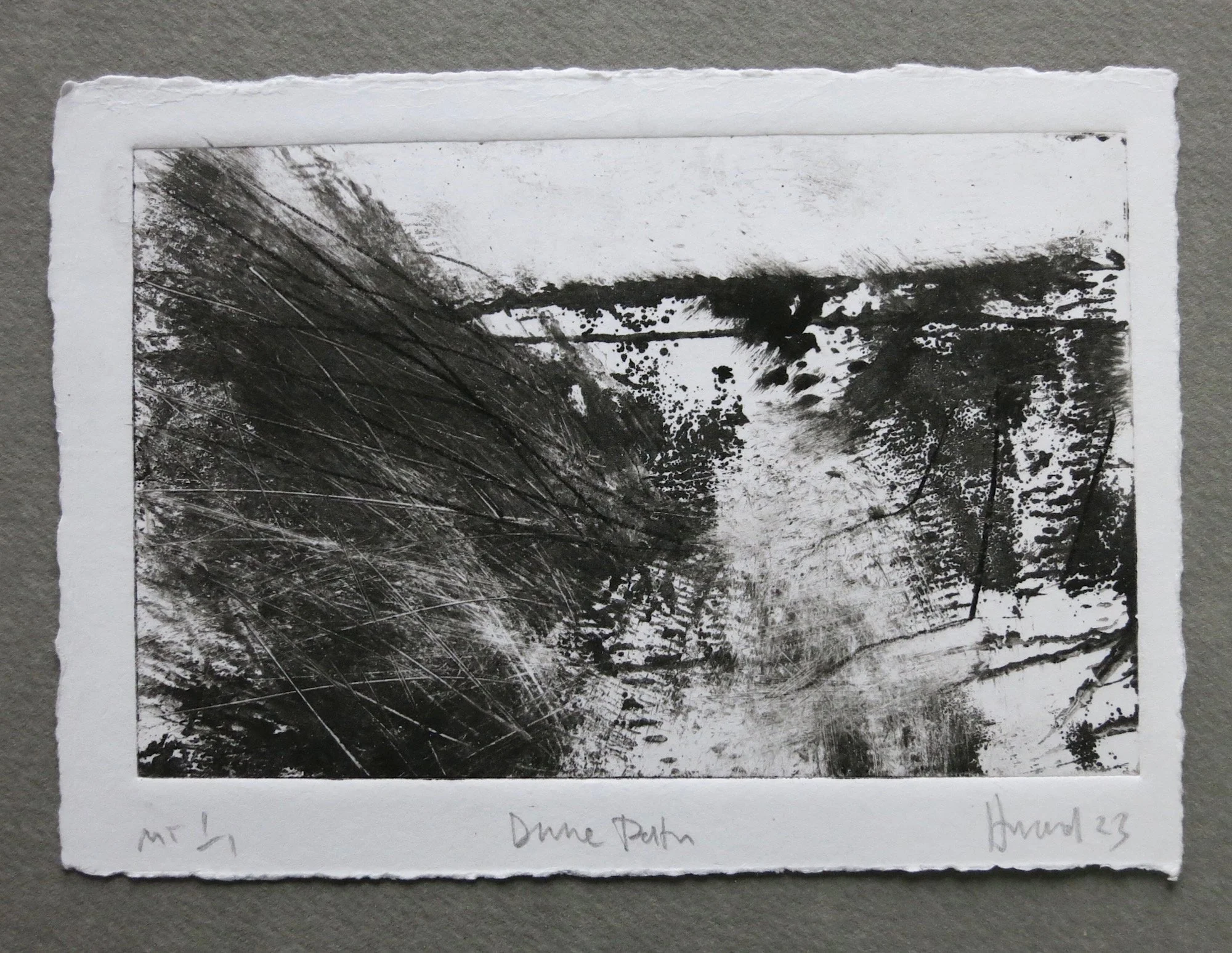 Landscape monotype prints — Helen Ward