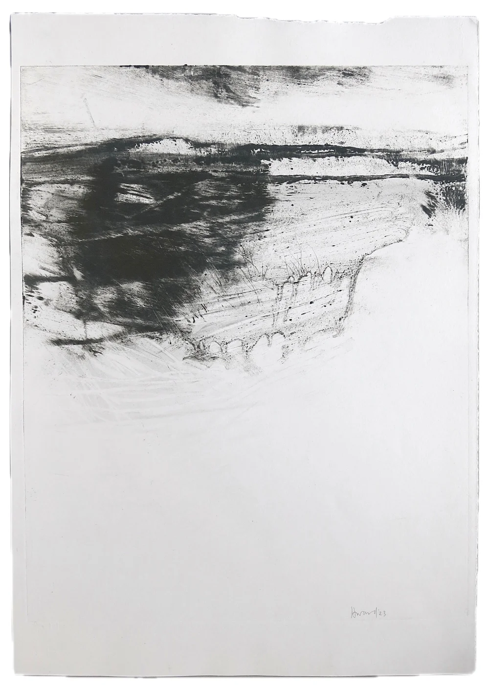 Landscape monotype prints — Helen Ward