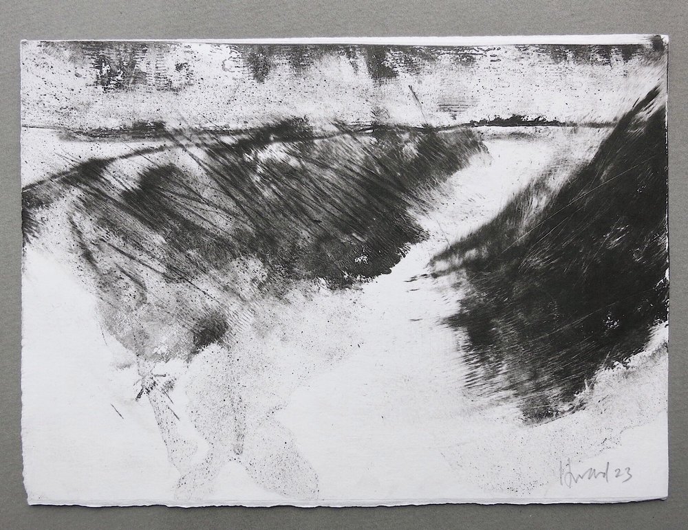 Landscape monotype prints — Helen Ward