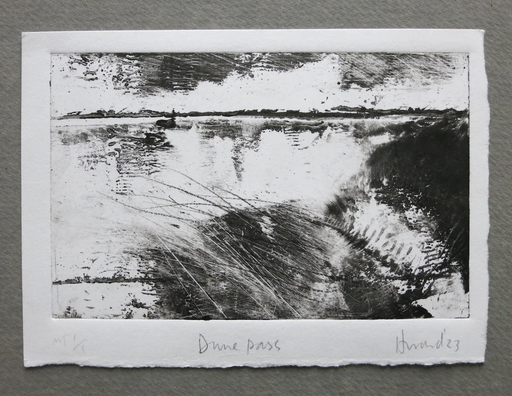 Landscape monotype prints — Helen Ward