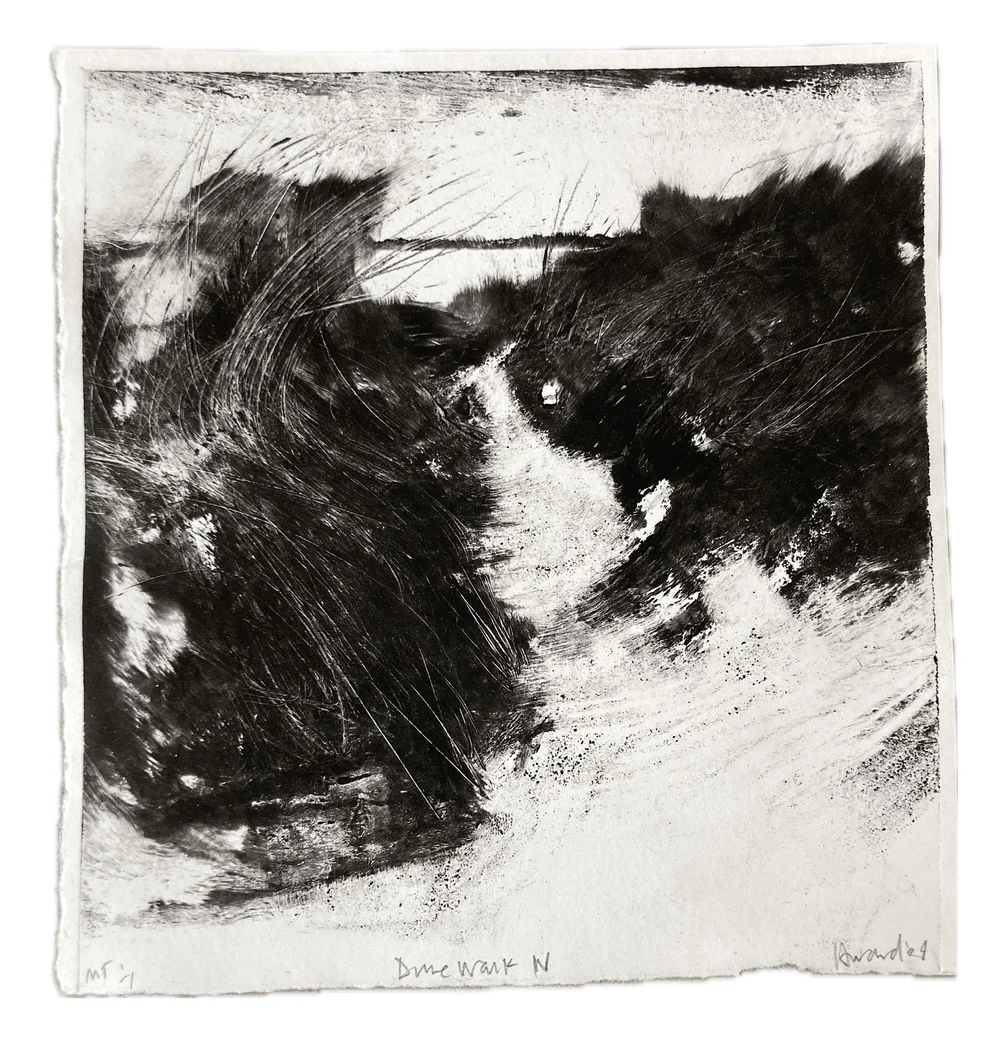 Landscape monotype prints — Helen Ward
