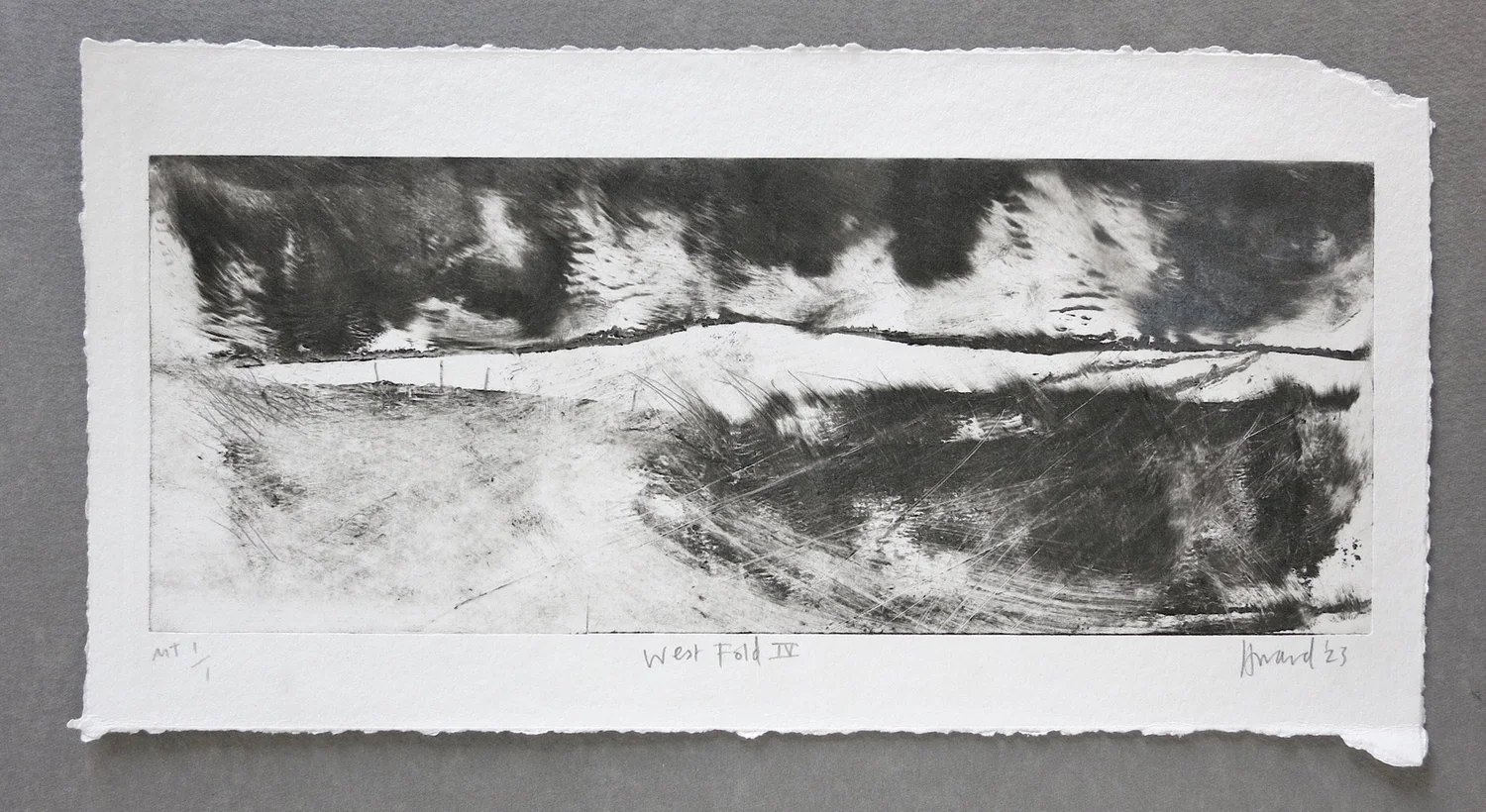 Landscape monotype prints — Helen Ward