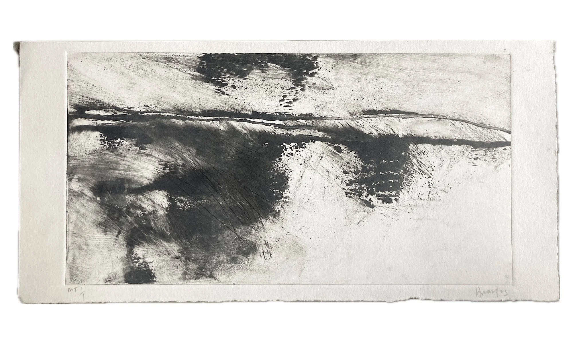 Landscape monotype prints — Helen Ward